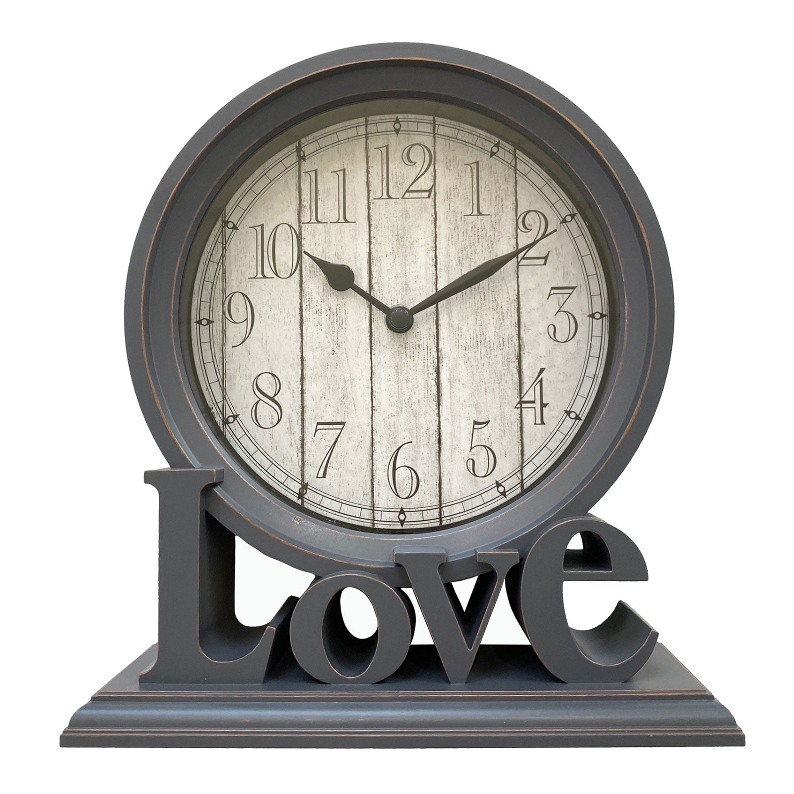 Modern Quiet Mantels Clock Retro Love Letter Desk Clock Not Ticking ...