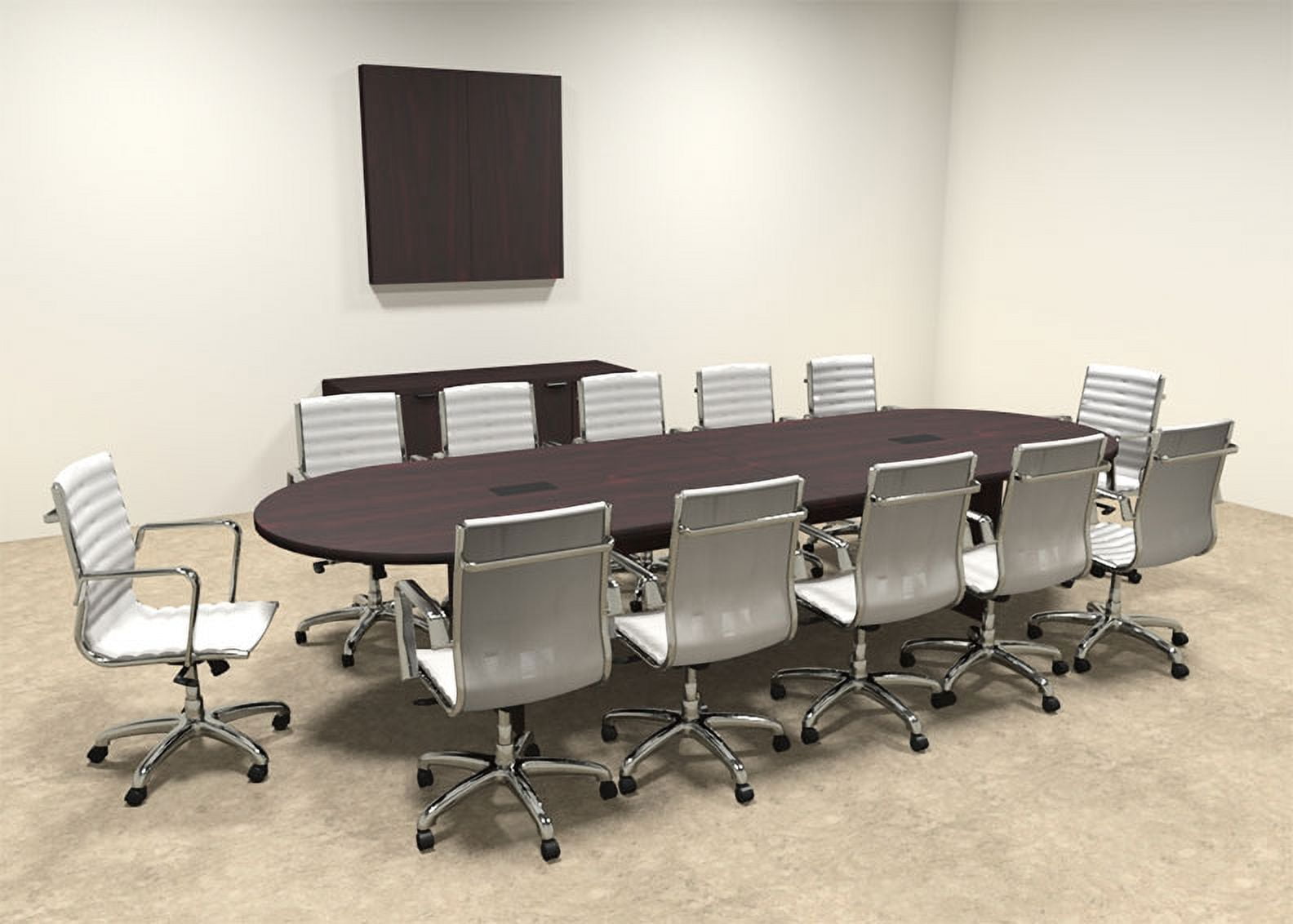 Modern Racetrack 12' Feet Conference Table, #OF-CON-C8 - Walmart.com