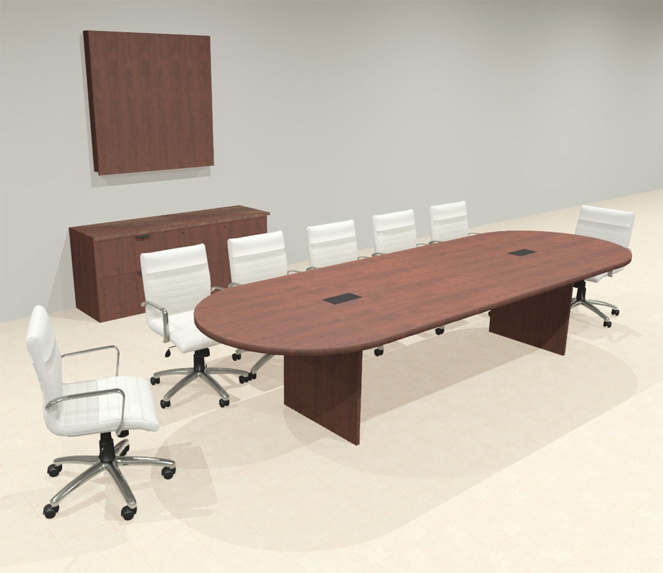 Modern Racetrack 12' Feet Conference Table, #OF-CON-CR13 - Walmart.com