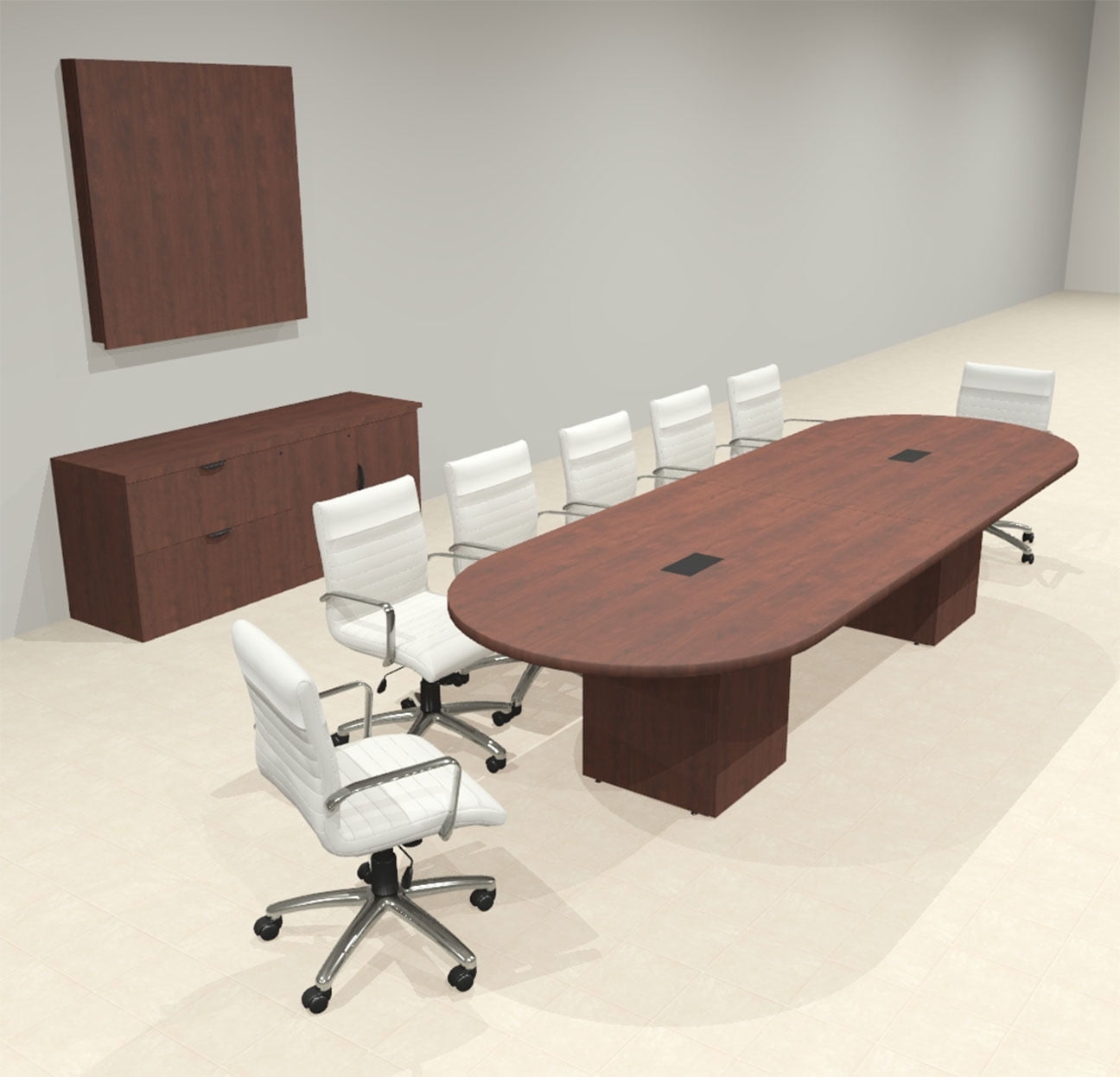 Modern Racetrack 12' Feet Conference Table, #OF-CON-CRQ13 - Walmart.com