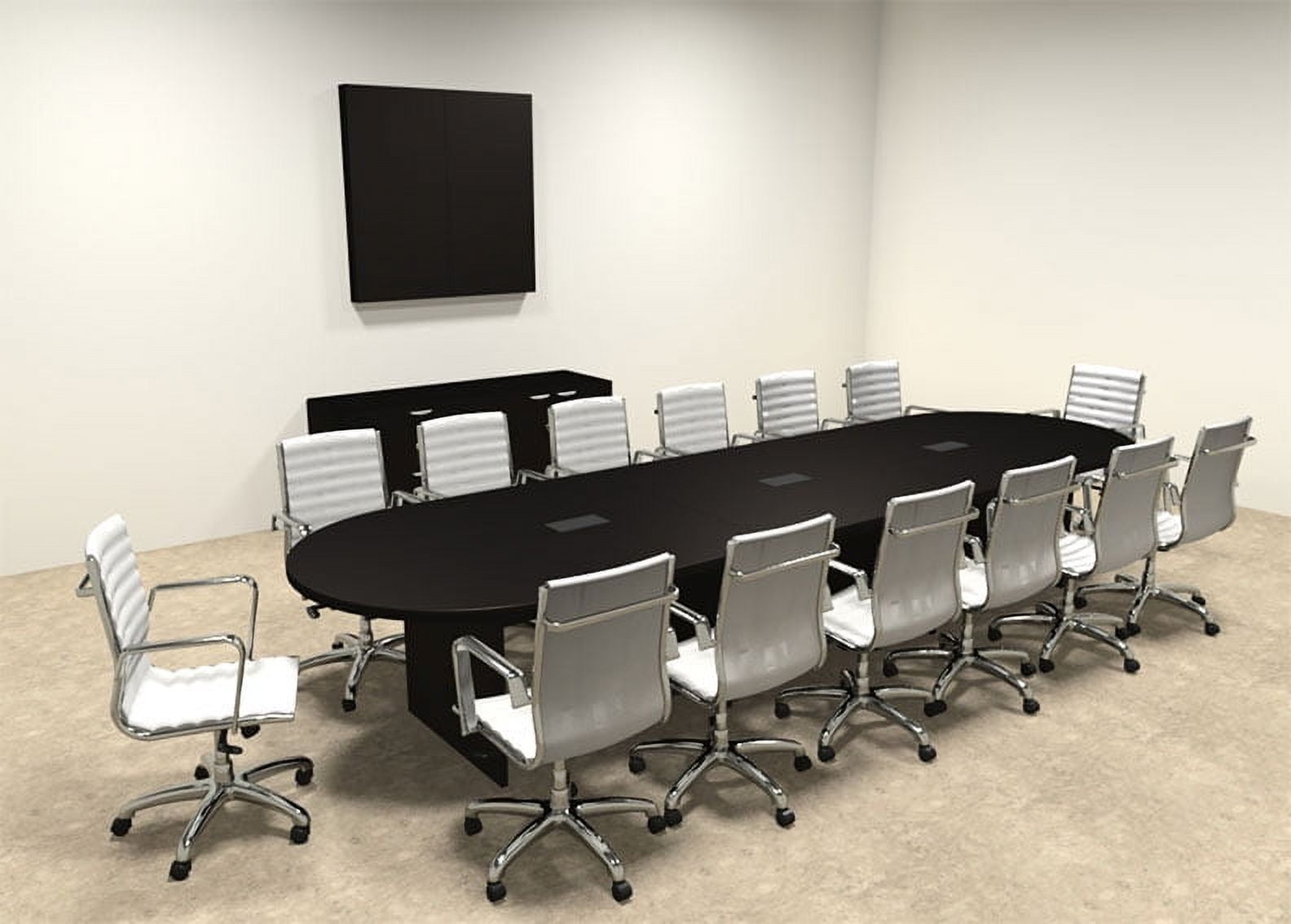 Modern Racetrack 14' Feet Conference Table, #OF-CON-C15 - Walmart.com