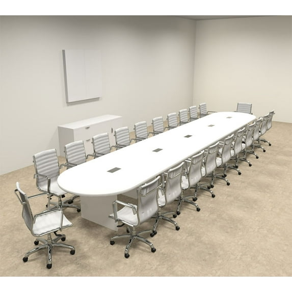 Modern Racetrack 22' Feet Conference Table, #OF-CON-C117 - Walmart.com