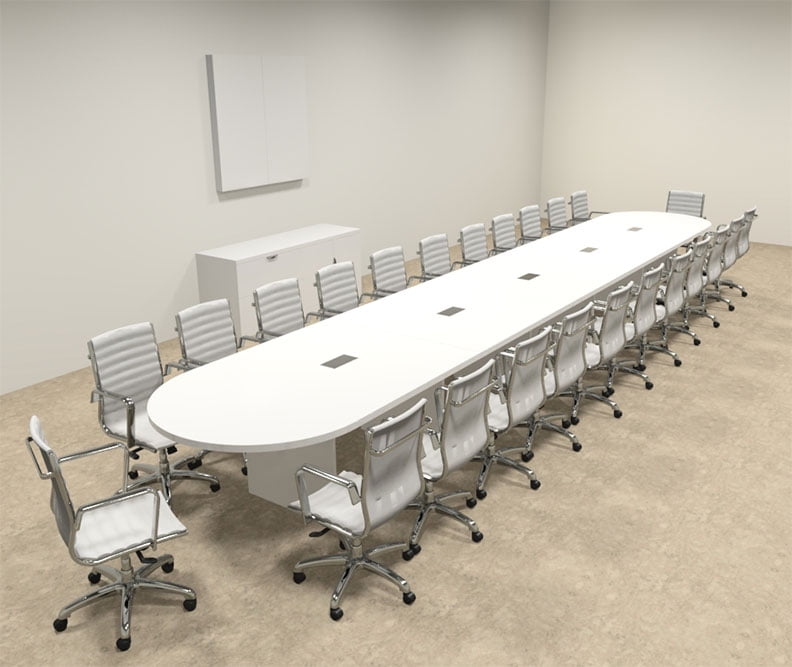 Modern Racetrack 24' Feet Conference Table, #OF-CON-C118 - Walmart.com