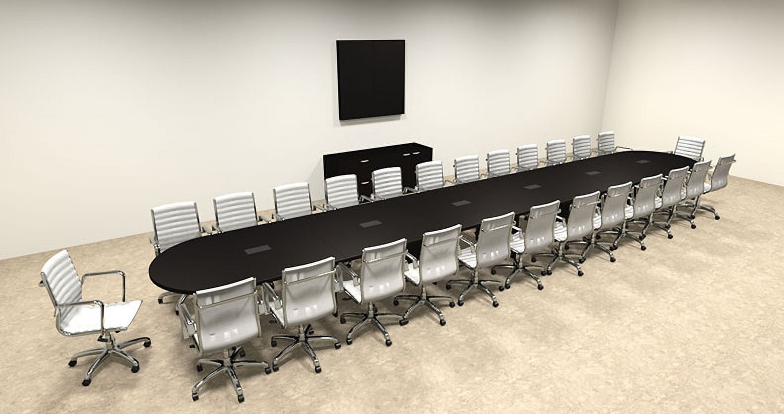 Modern Racetrack 26' Feet Conference Table, #OF-CON-C45 - Walmart.com