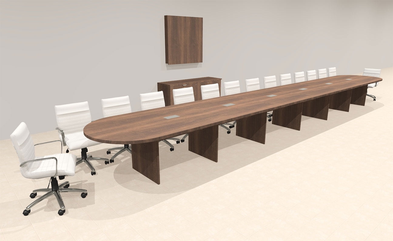Modern Racetrack 28' Feet Conference Table, #OF-CON-CR76 - Walmart.com