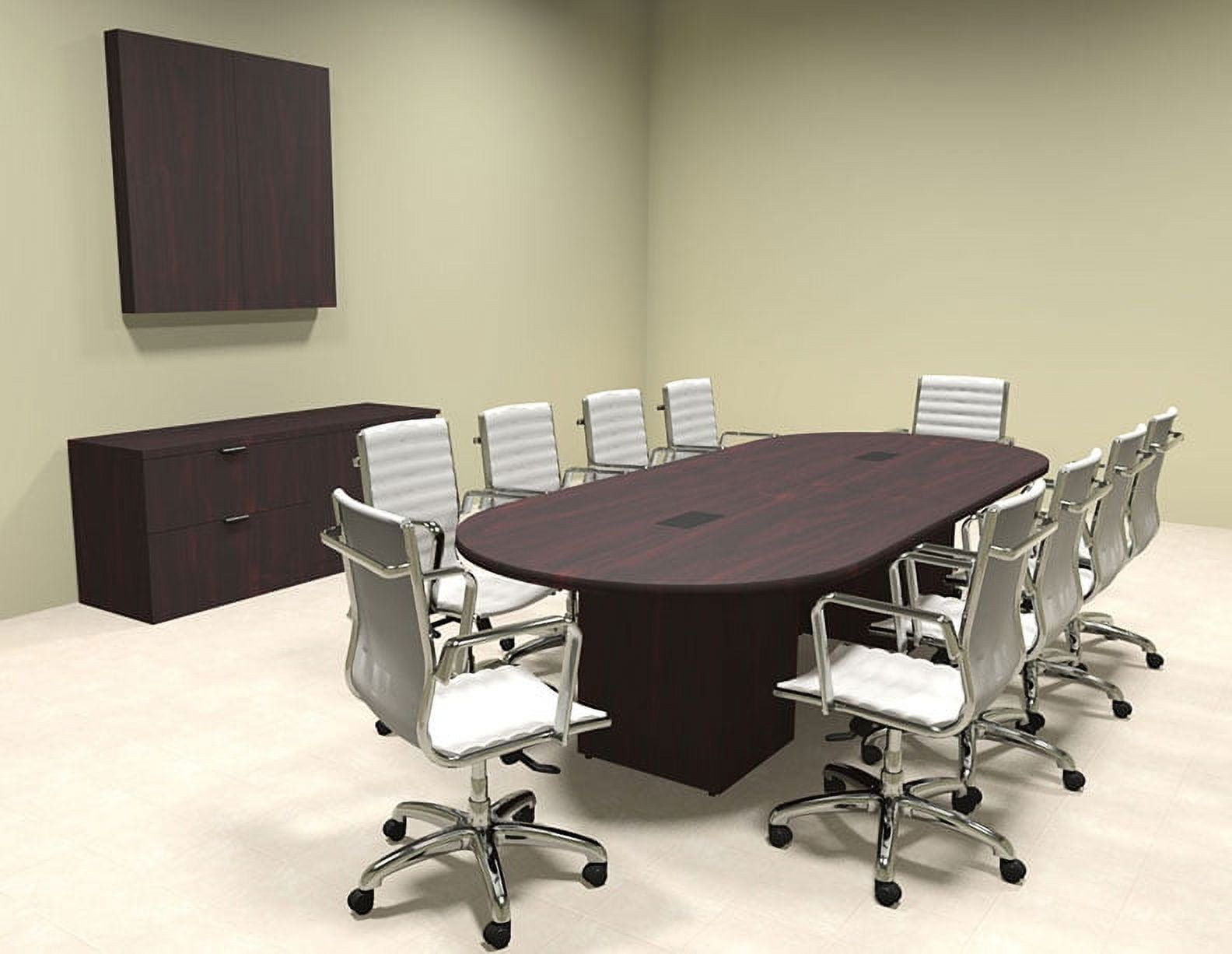 Modern Racetrack Cube Leg 10' Feet Conference Table, #OF-CON-CQ7 ...
