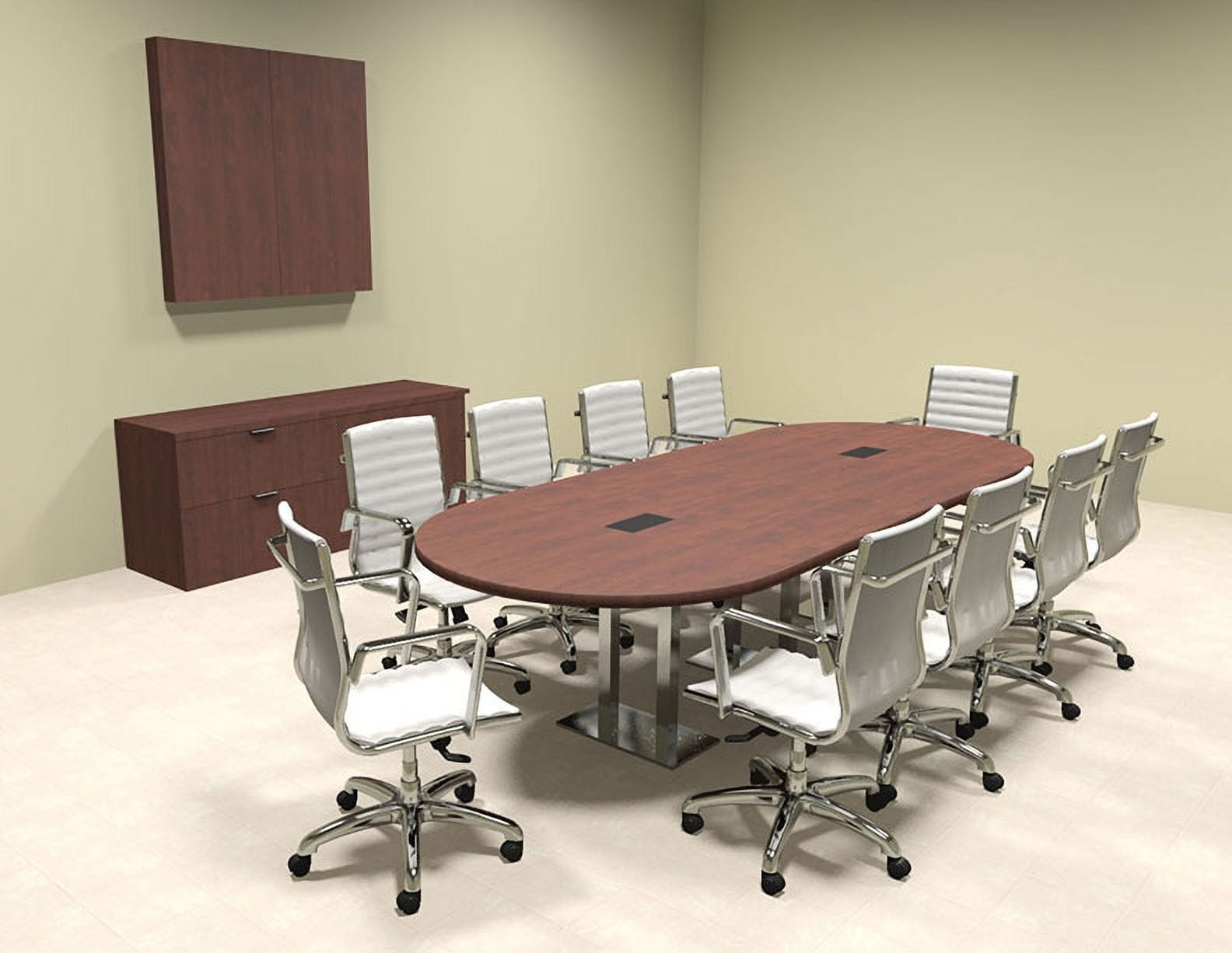 Modern Racetrack Steel Leg 10' Feet Conference Table, #OF-CON-CM6 ...