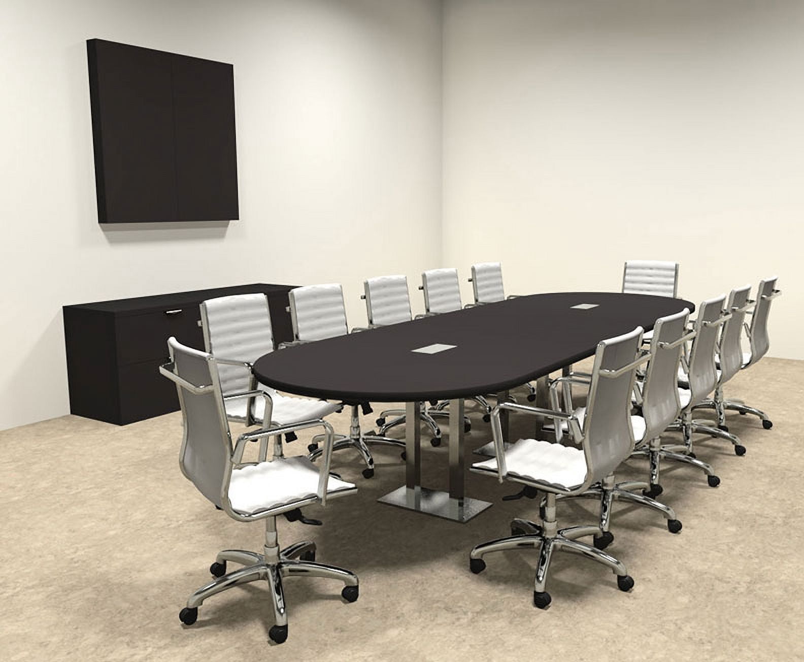 Modern Racetrack Steel Leg 12' Feet Conference Table, #OF-CON-CM10 ...
