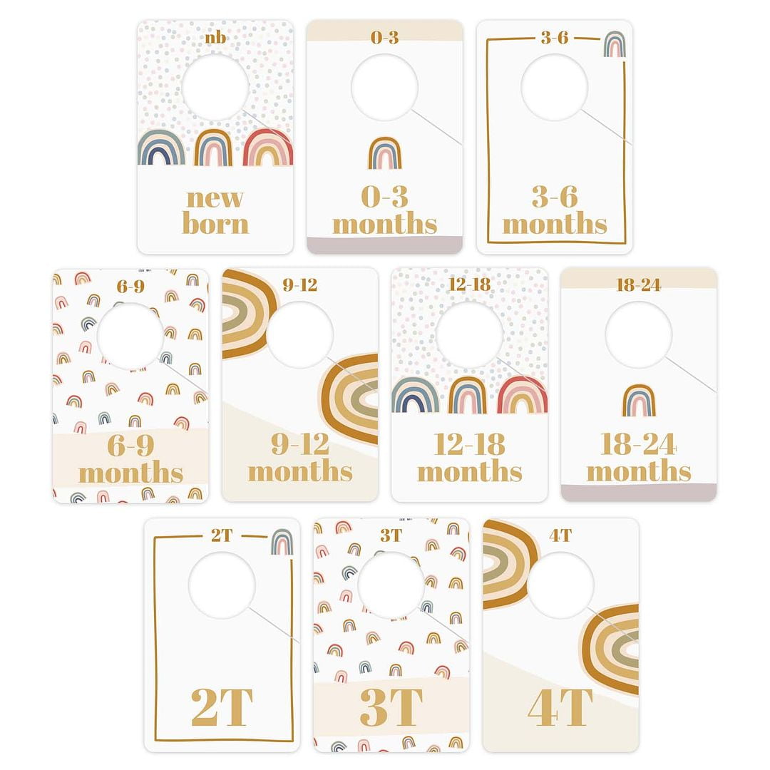 Modern Rainbow Closet Clothing Dividers / Trendy Rainbow Closet ...