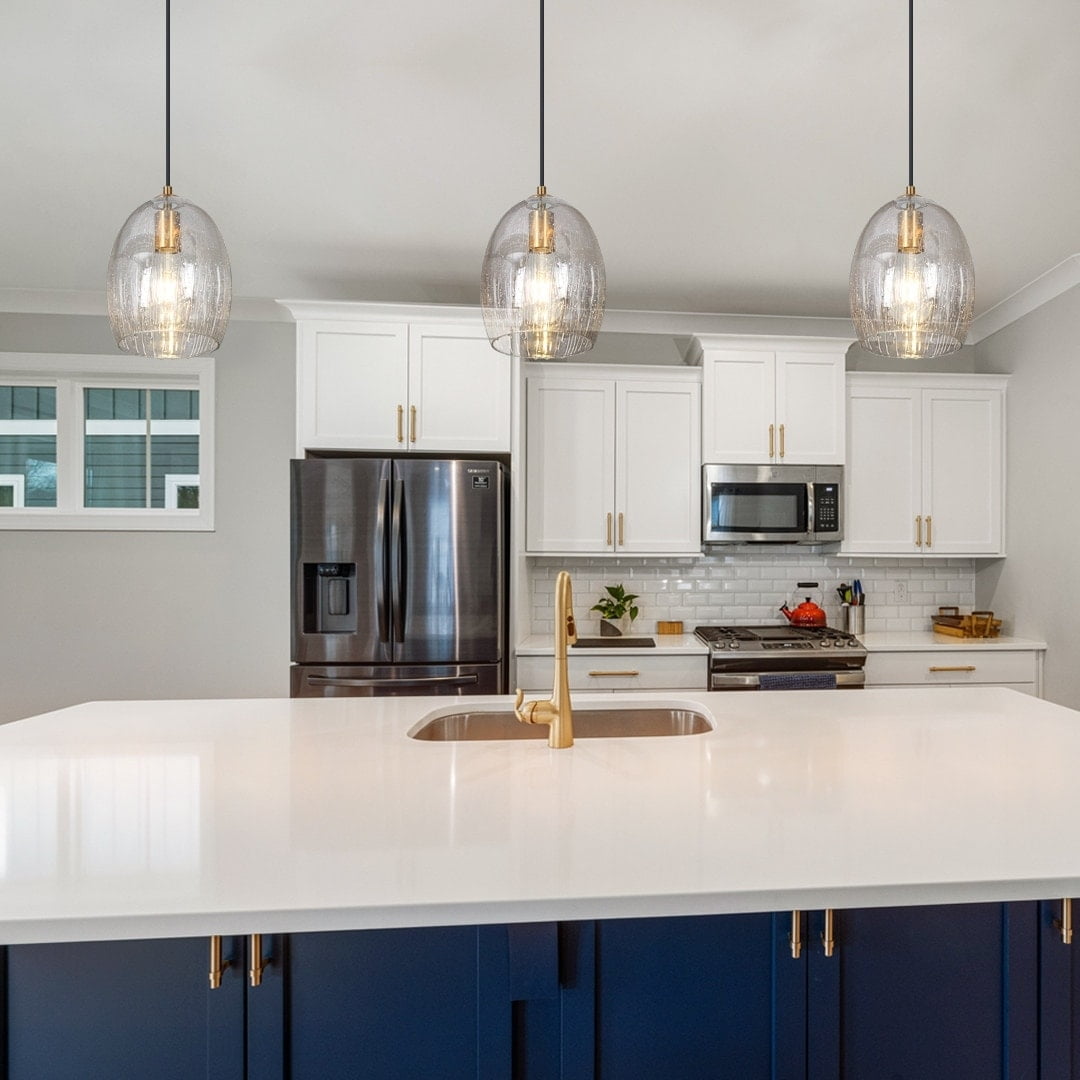 Modern Raindrop Seeded Glass Mini Pendant Lights DIY High-end Pendant ...