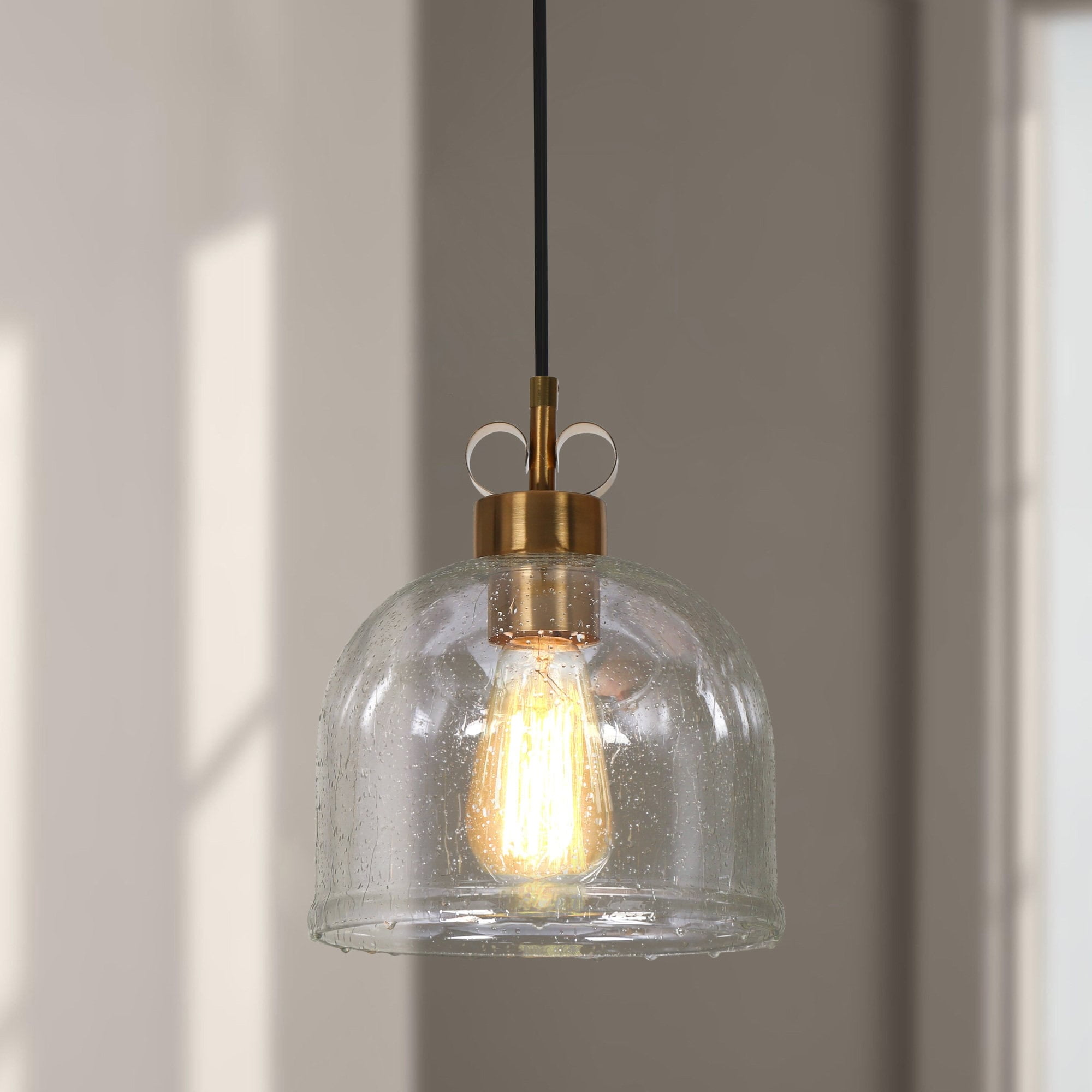 Modern Raindrop Seeded Glass Mini Pendant Lights DIY High-end Pendant ...