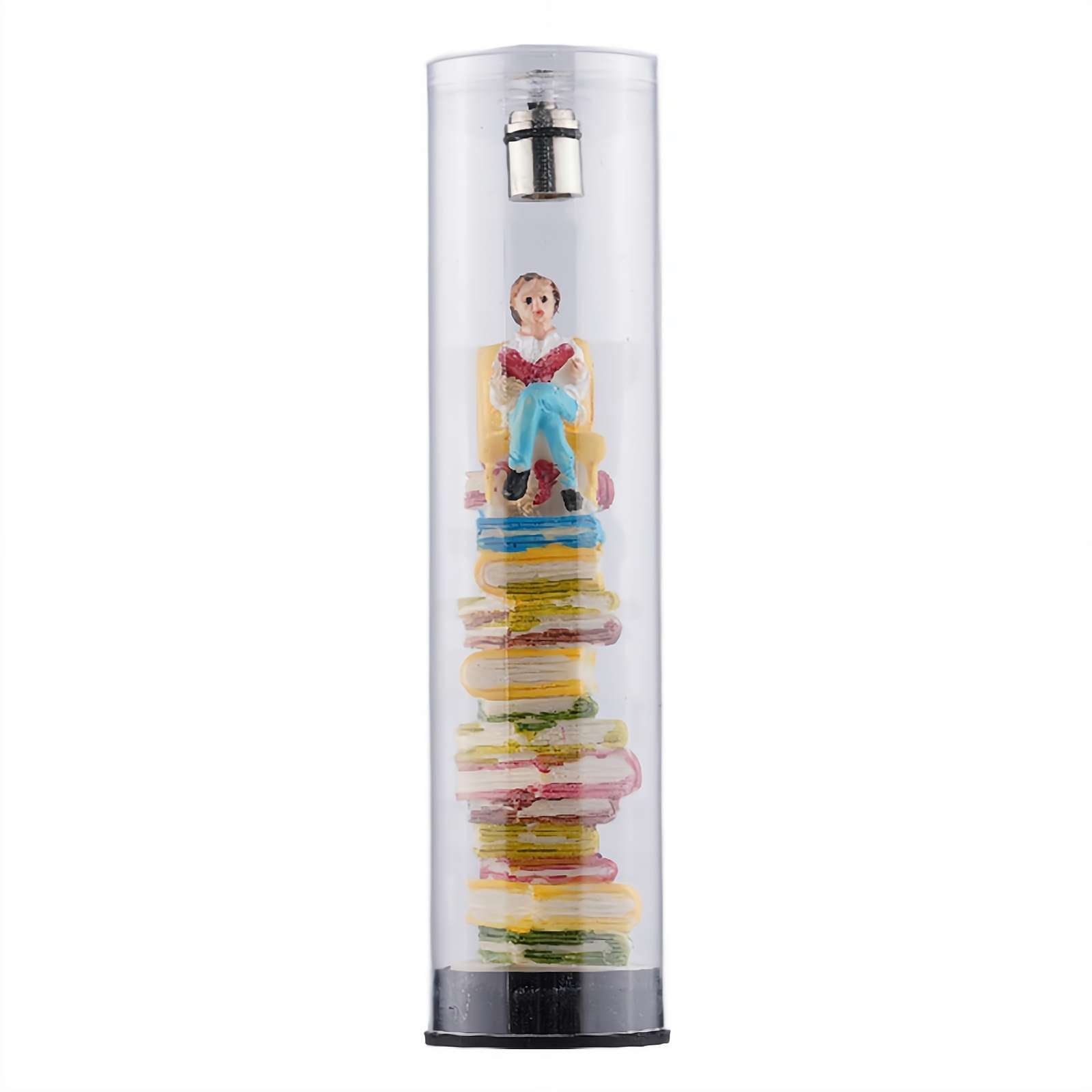 Modern Reading Figure in Test Tube Statue, Creative Desk Decor Night ...