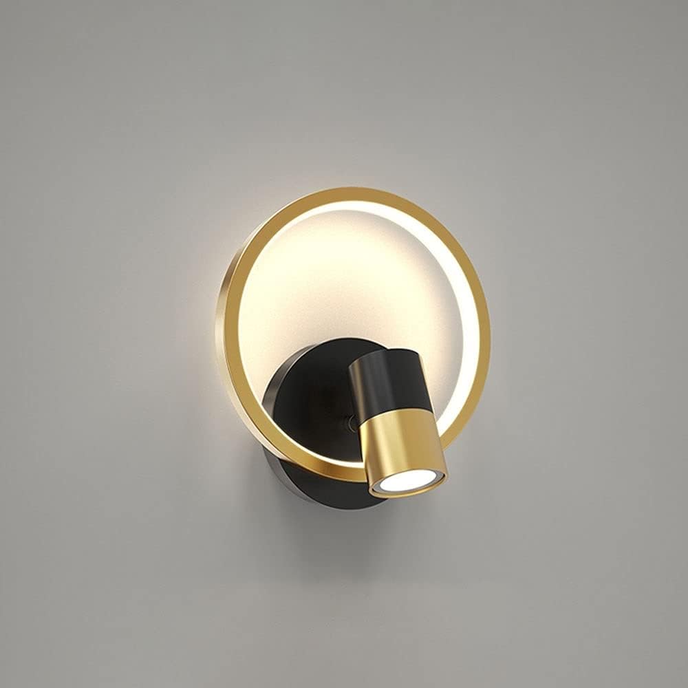 Modern Reading Wall Light 360+180° Adjustable Wall Spotlight, 15W LED ...