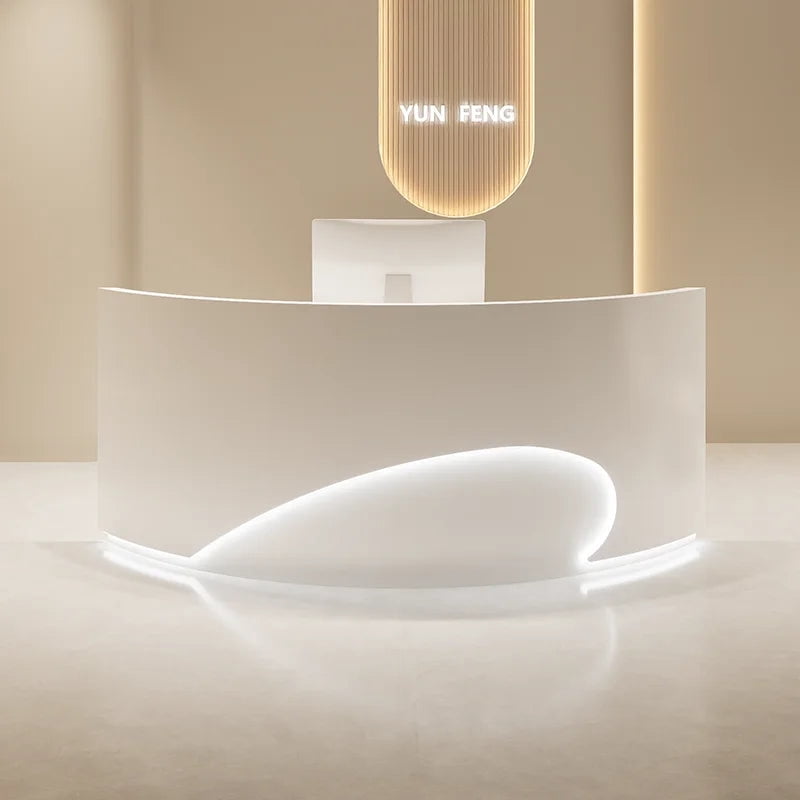 Modern Reception Desk Beauty Salon Church Display Podium Stand Design ...