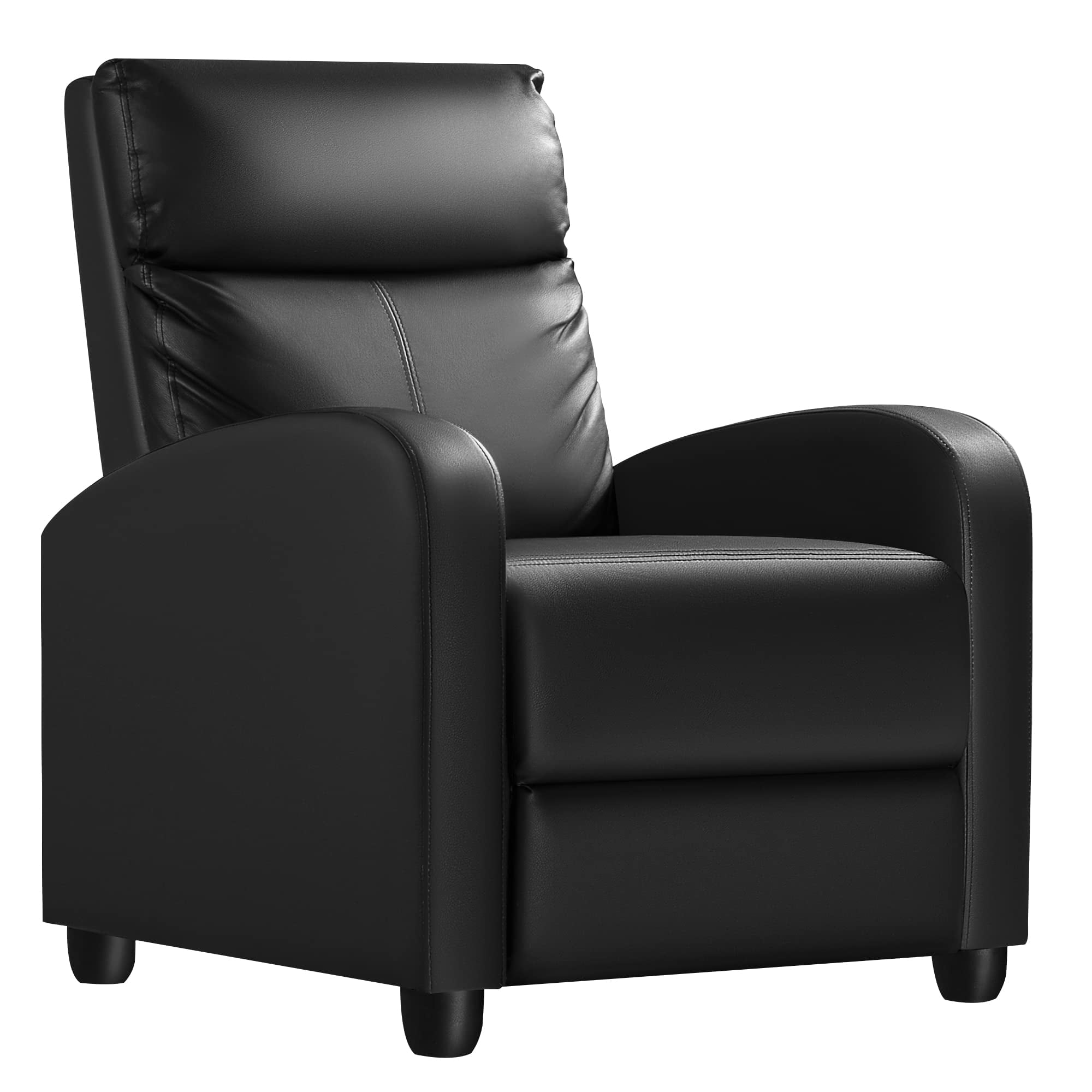 Modern Recliner Chair Padded Seat Pu Leather for Living Room Single ...
