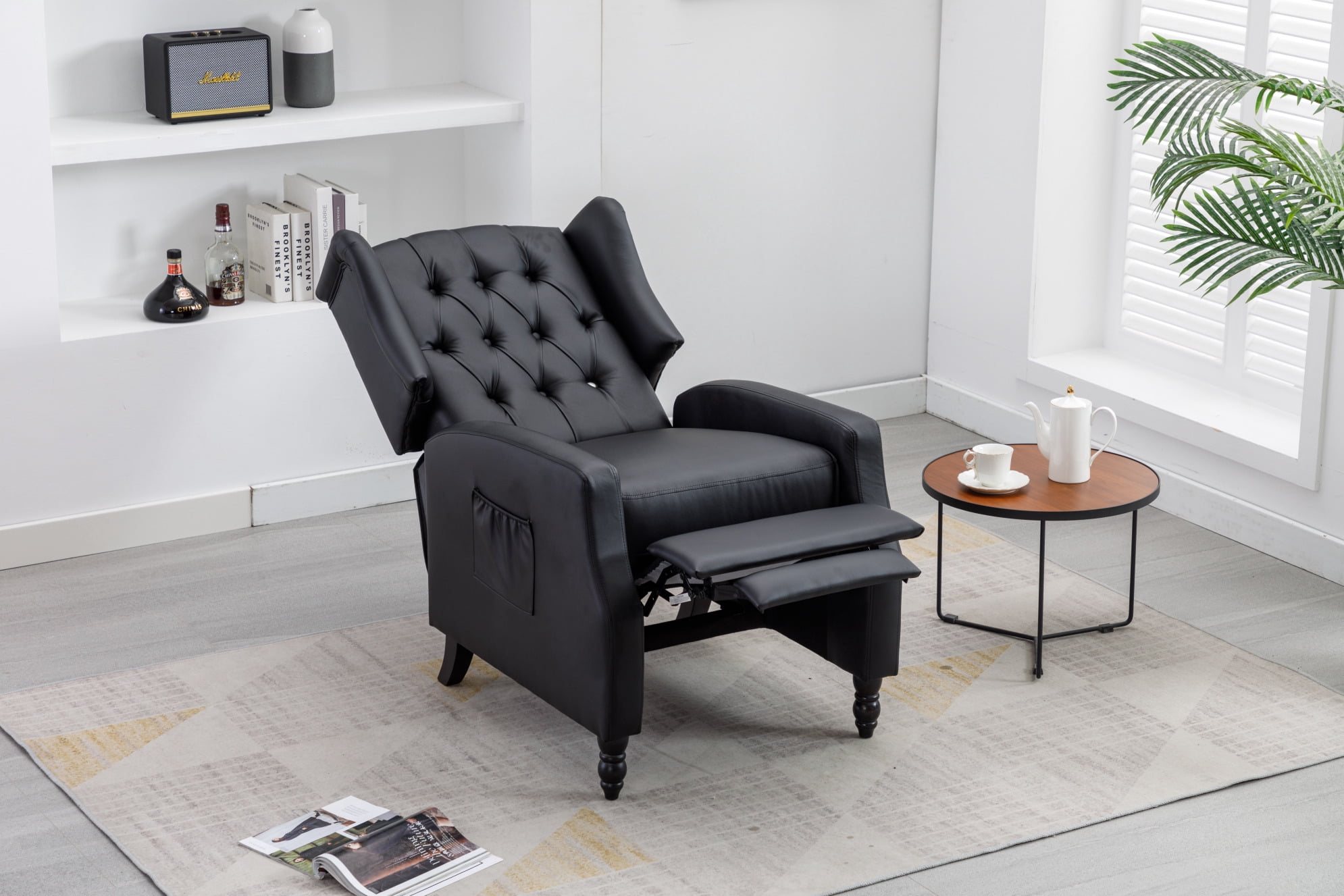 Modern Recliner Club Chair with Comfortable Backseat, Adjustable Freely ...