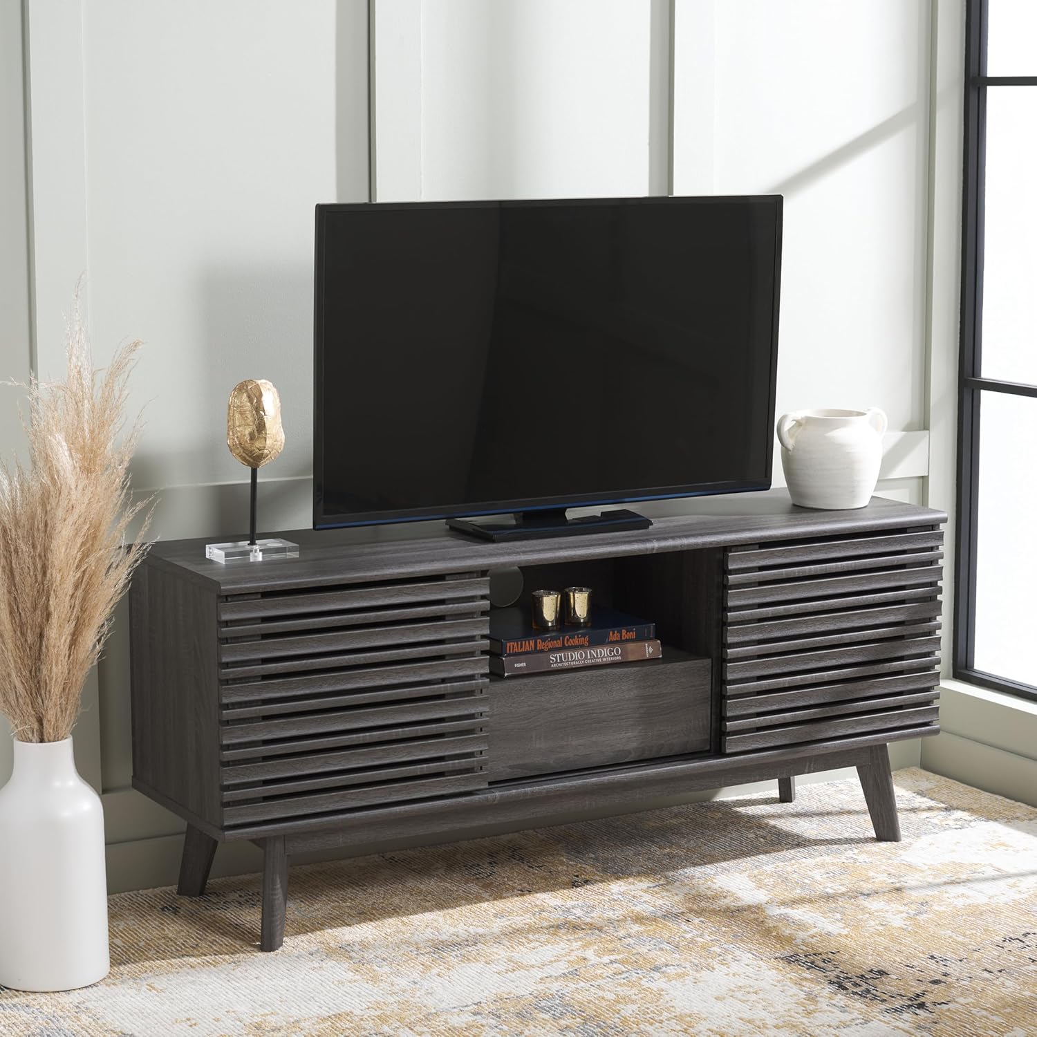 Modern Rectangle Wood Console Table, 32 x 16 x 30, Light Natural ...