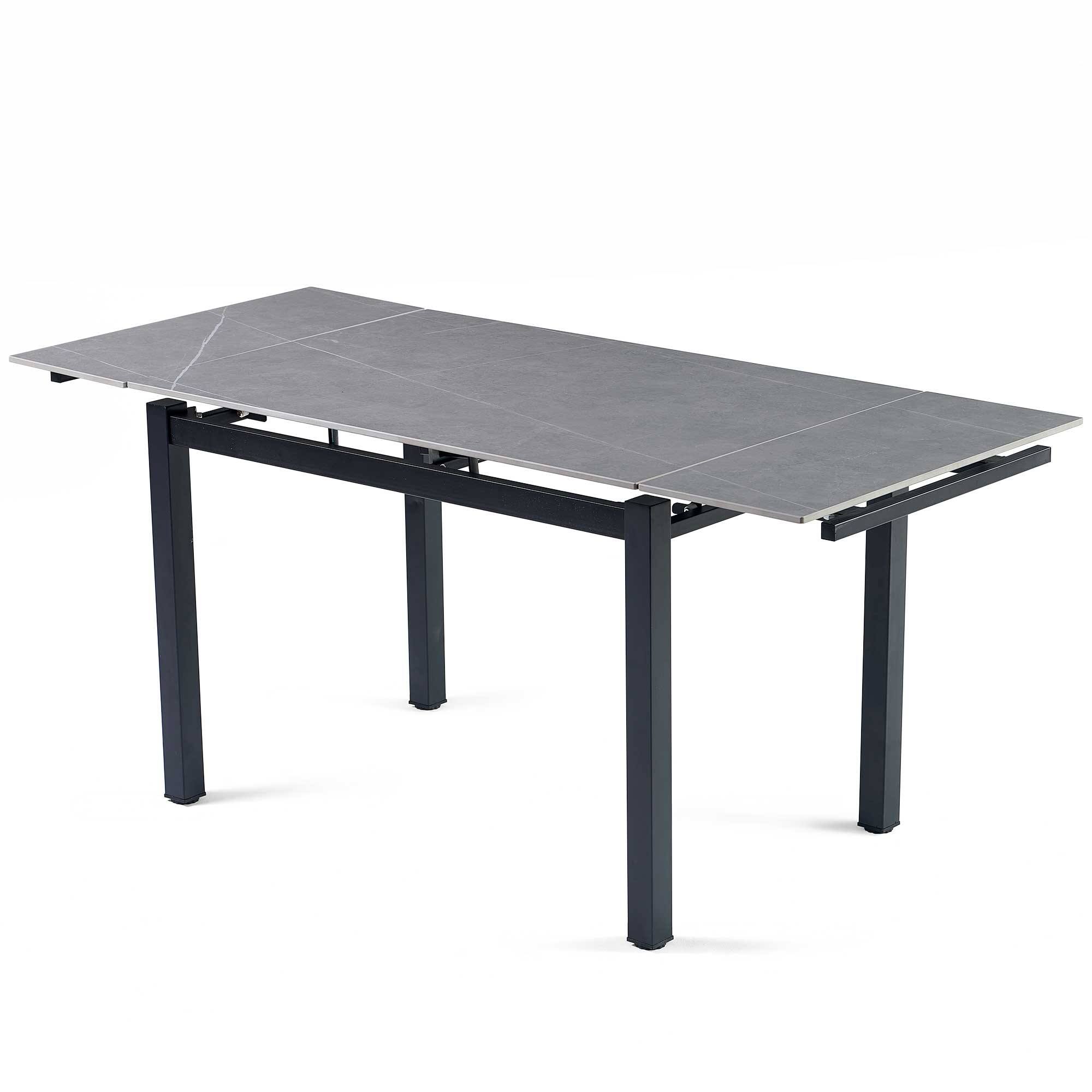 Modern Rectangular Expandable Dining Room Table Grey - Walmart.com