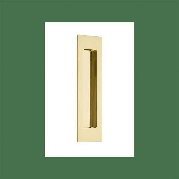 Modern Rectangular Flush Pull, Unlacquered Brass - Walmart.com
