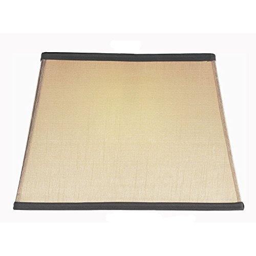 Modern Rectangular Lamp Shade with Brown Accents for a Sleek and ...