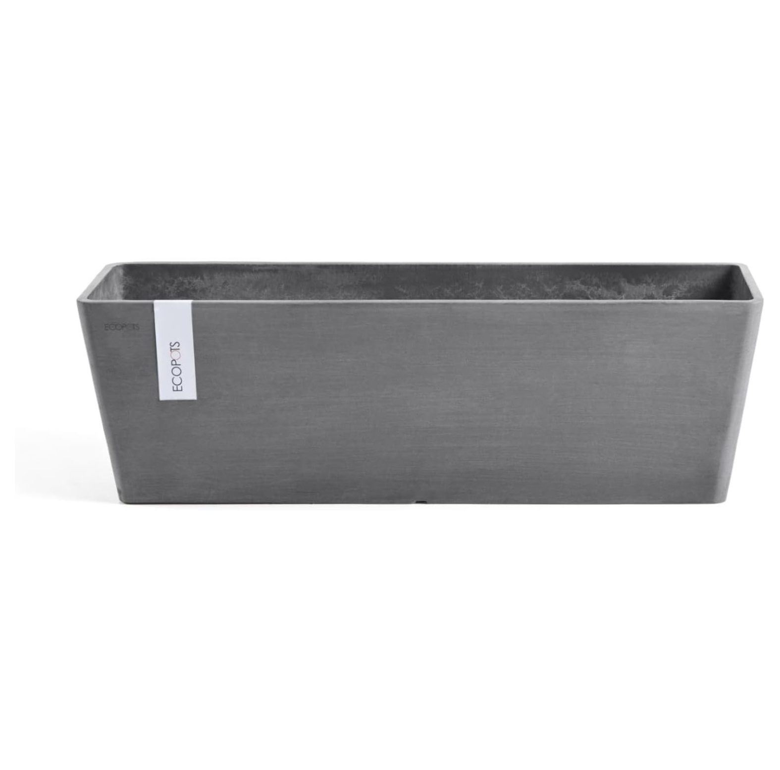 Modern Recycled Bruges Plastic Indoor/Outdoor Rectangular Flower Pot ...