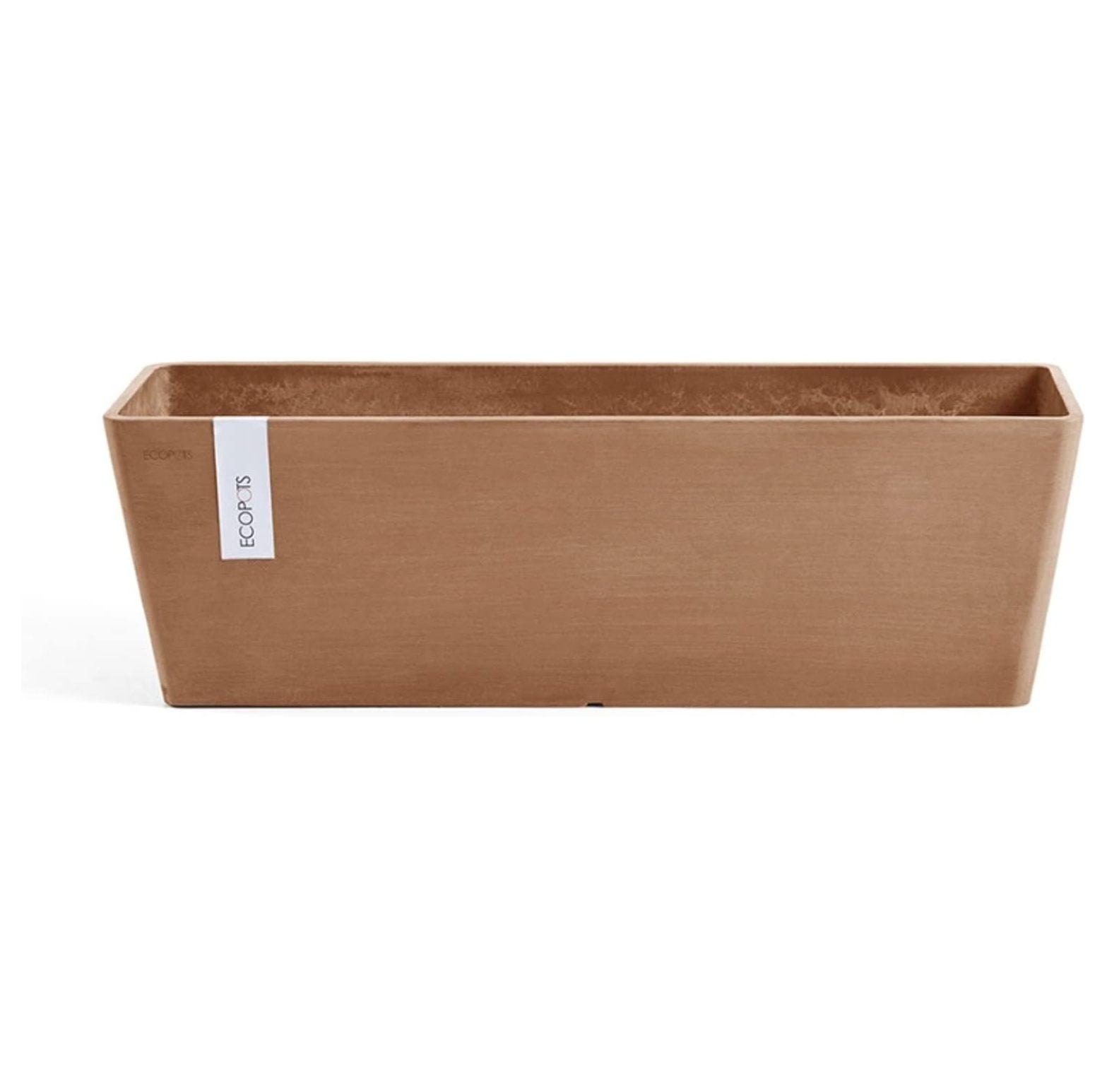 Modern Recycled Bruges Plastic Indoor/Outdoor Rectangular Flower Pot ...