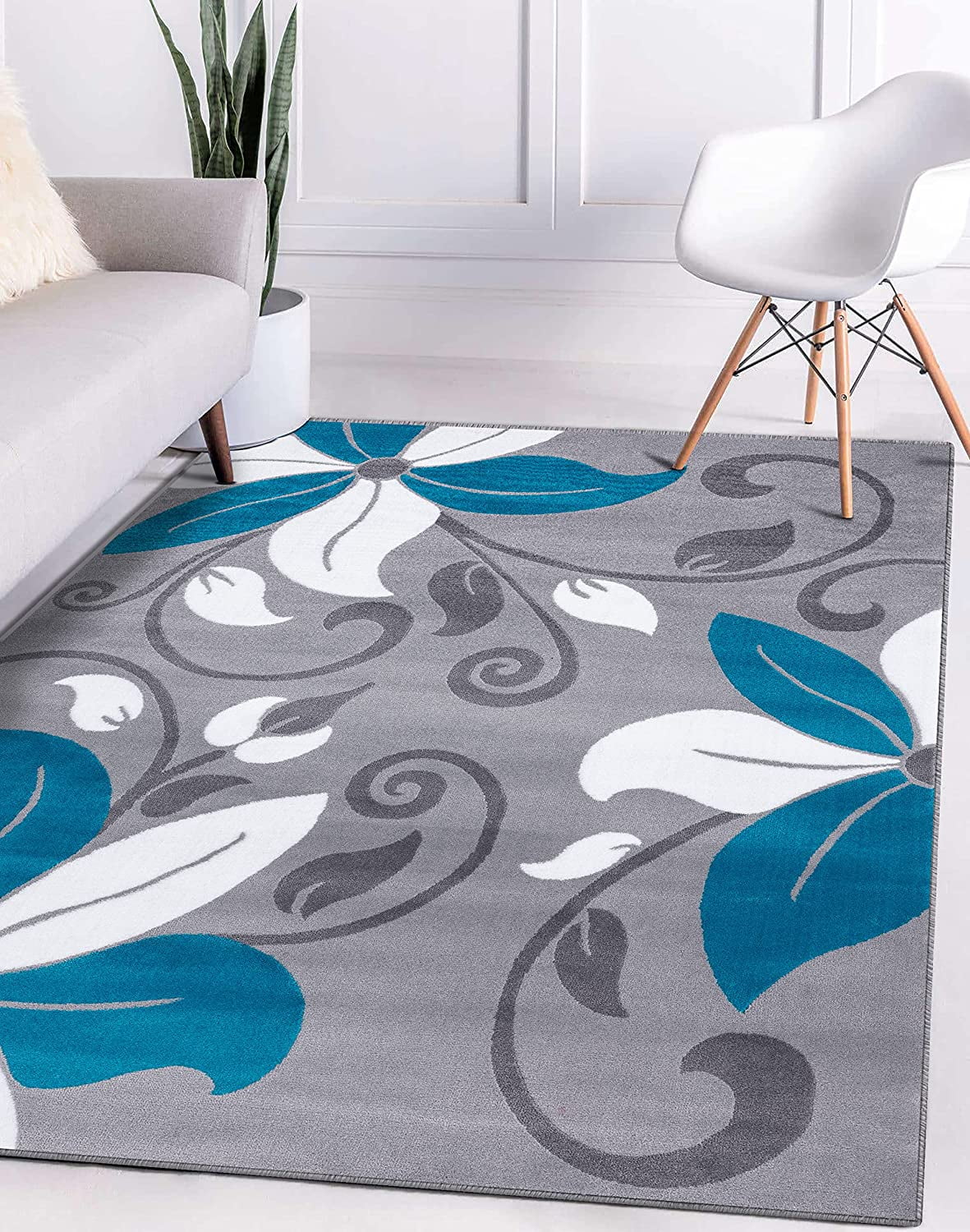 Modern Red Floral Carpet for Living Room Luxury Home rations Coffee ...