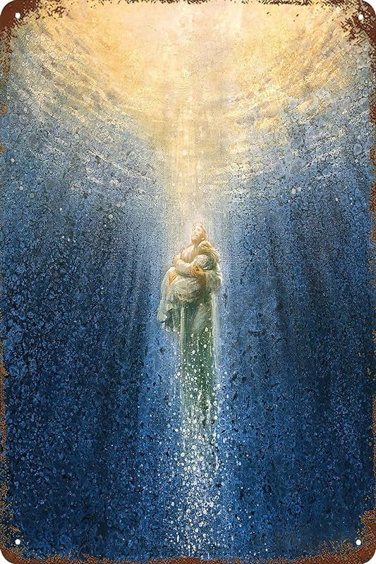 Modern Religious Jesus Christ Metal Wall Art - Hand of God Poster Iron ...