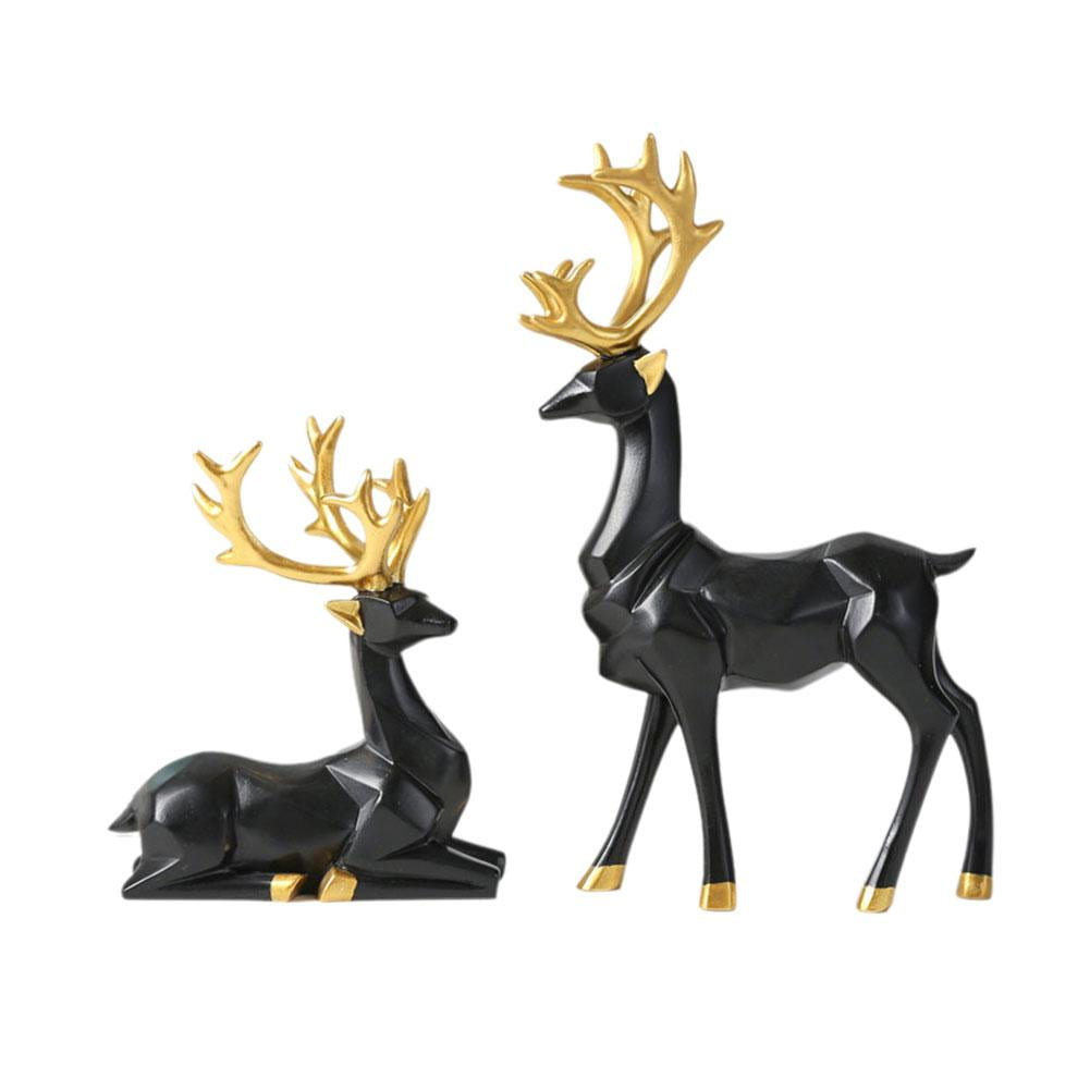 Modern Resin Origami Elk Sculpture - Ideal for Adding a Touch of Color ...
