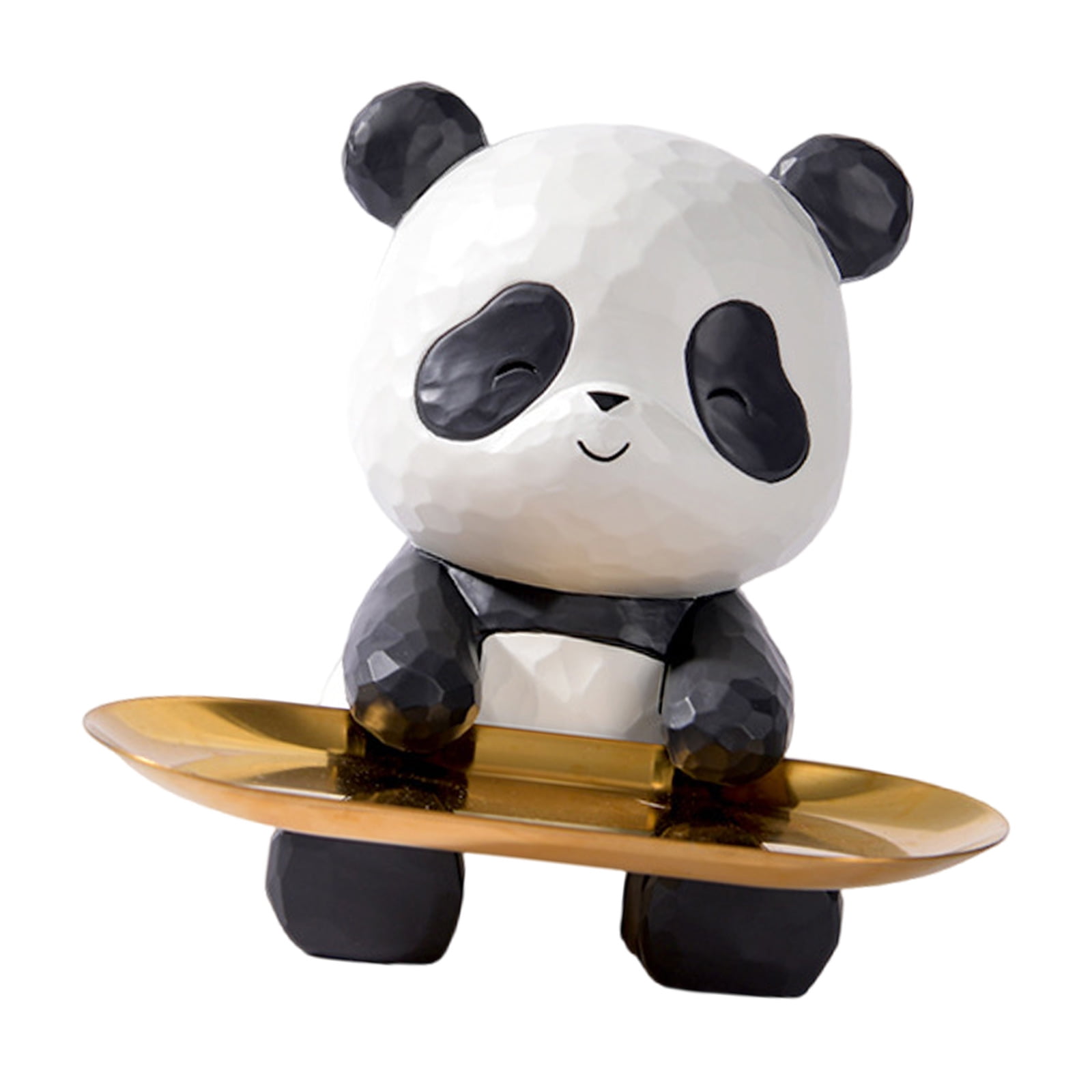 Modern Resins Panda Statue Key Holder Organizers Figurine Sculpture ...