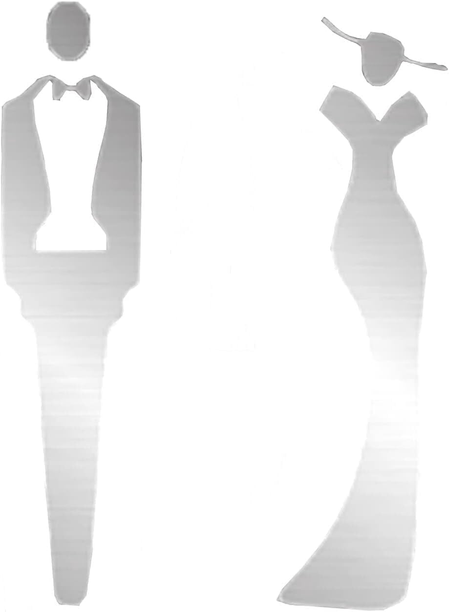 Modern Restroom Signs for Business, Elegant Men & Women Bathroom Door ...