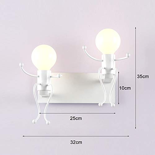 Modern Retro Creative Cartoon Wrought Iron Wall Lamp Nordic Modern ...
