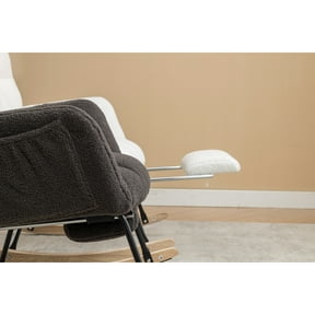 The Hamptons Collection 36” Blue and Grey Striped Fabric Slipcovered ...
