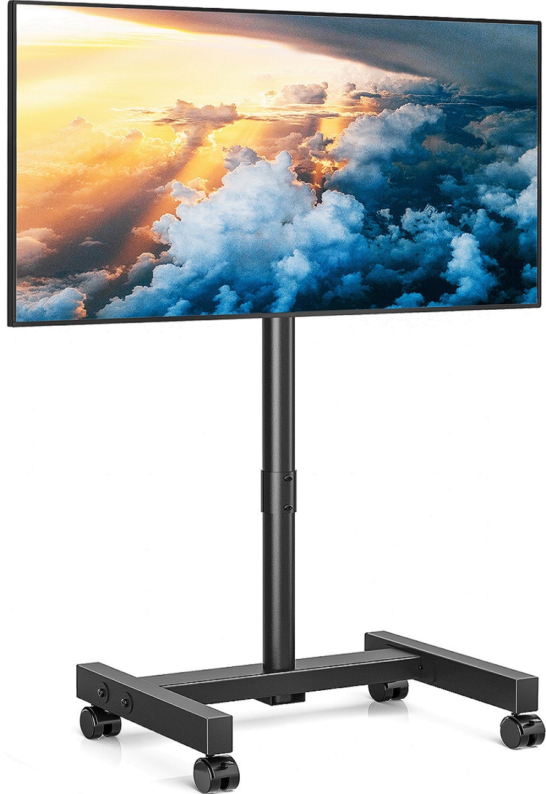 50 In Tv Stand On Wheels Stand On Wheels For 2 TV Screens 50'' 55''
