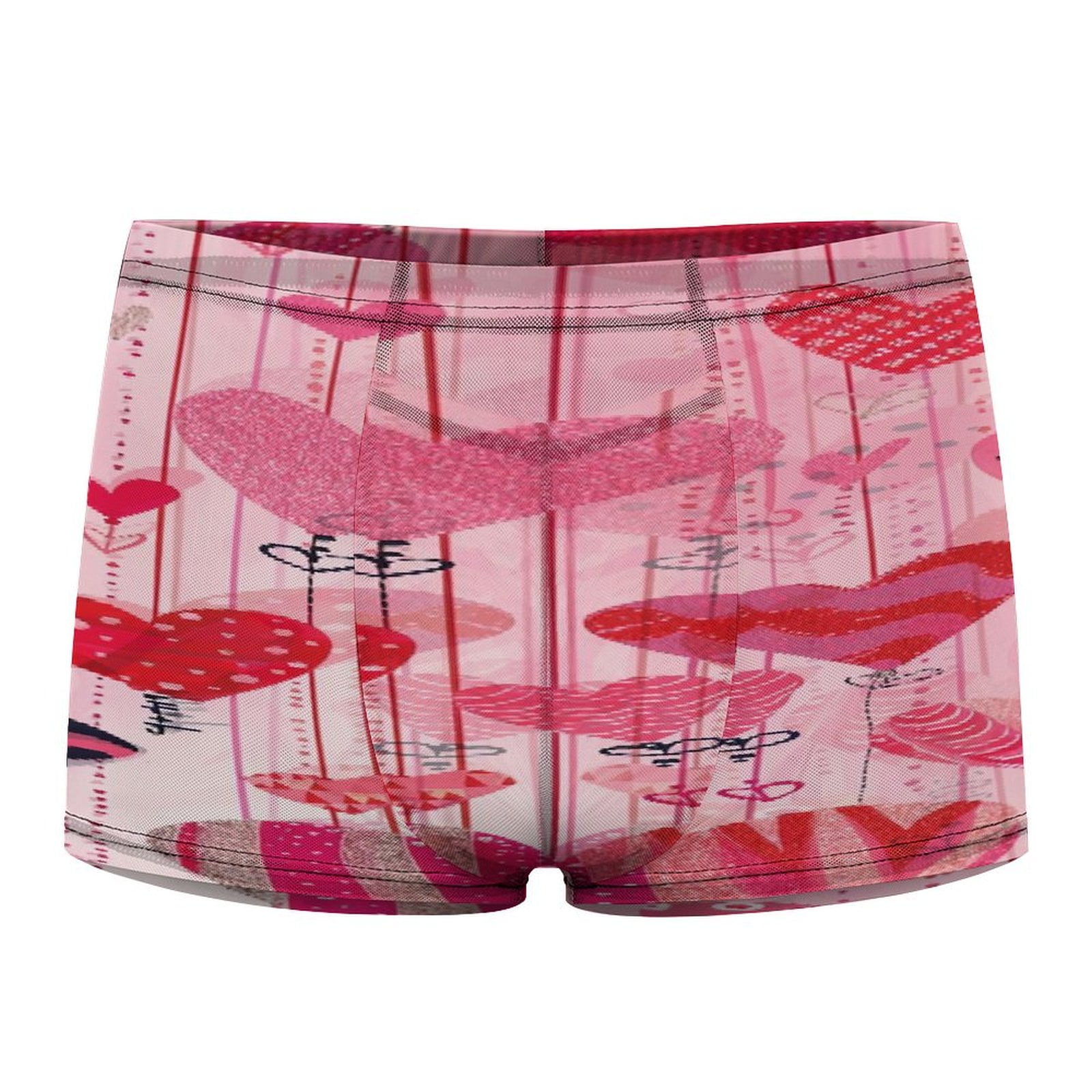 Modern Romantic Art Love Dots Men's Mesh Boxer Briefs Cooling ...