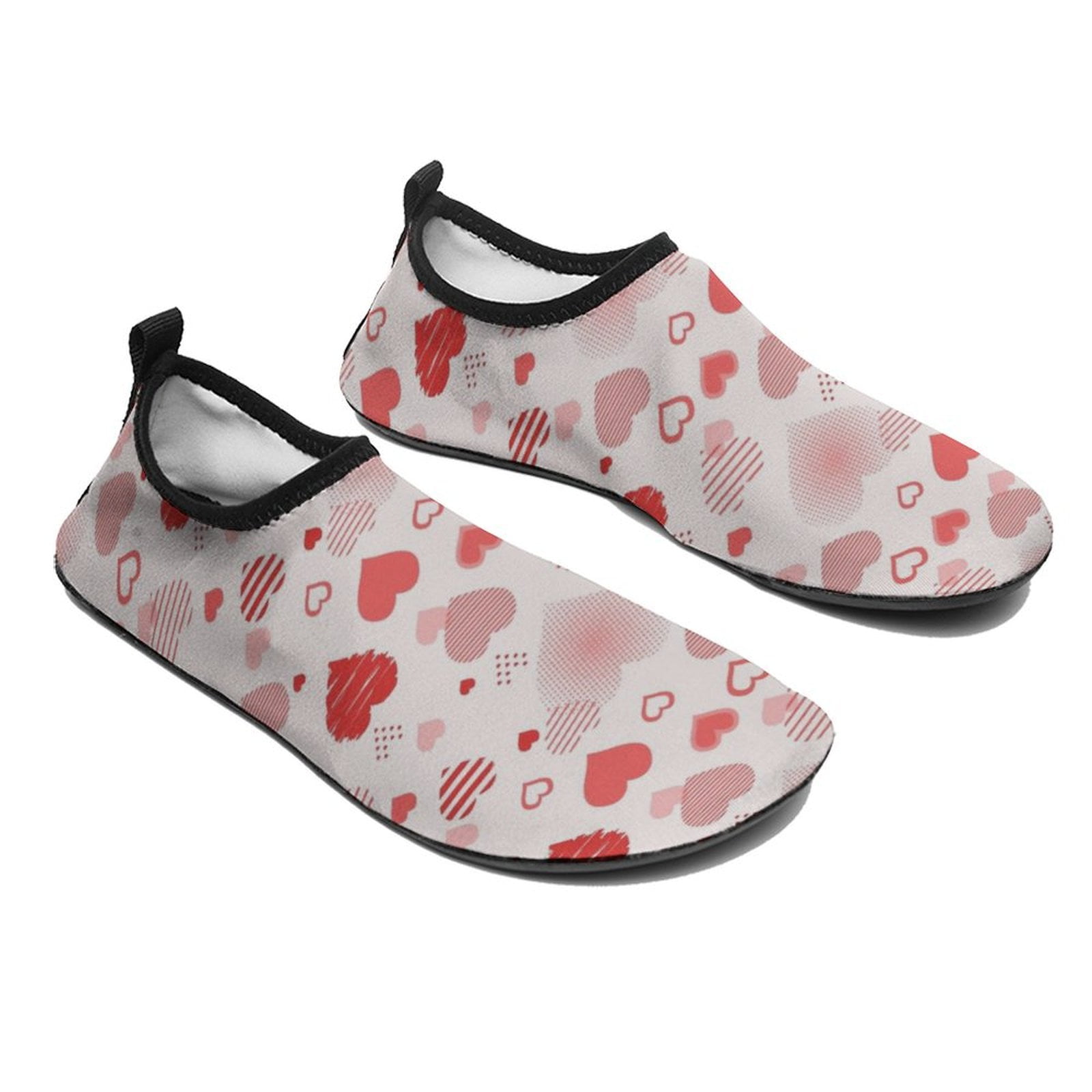 Modern Romantic Art Love Water Shoes Beach Slip-on Shoes for Men Women ...