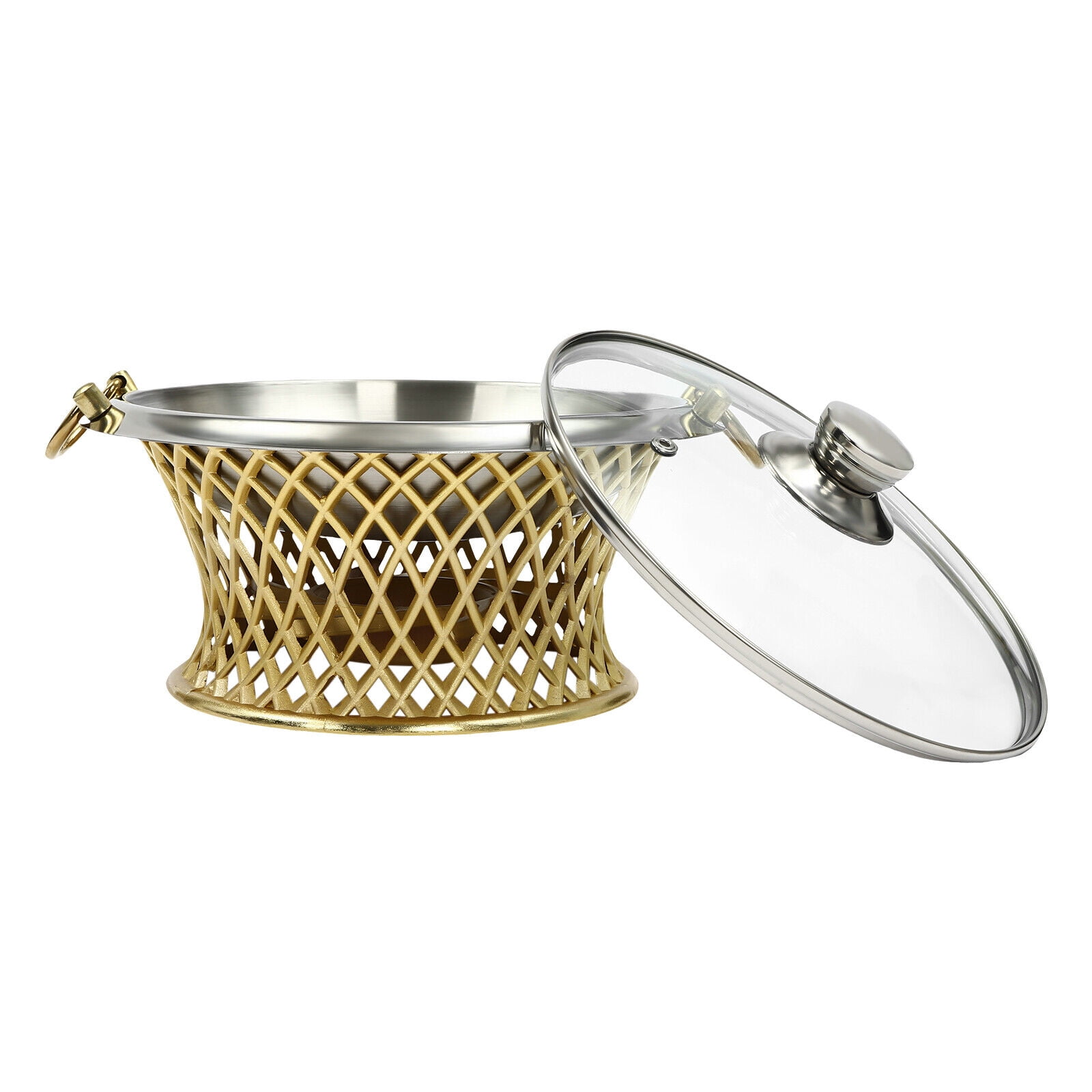 Modern Round Chafing Dish Chafing Dish Buffet Set Free Standing For 3-4 ...