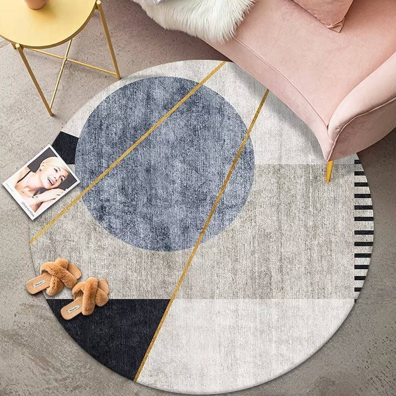 Modern Round Chair Mat Coffee Table Sofa Carpets for Living Room luxury ...