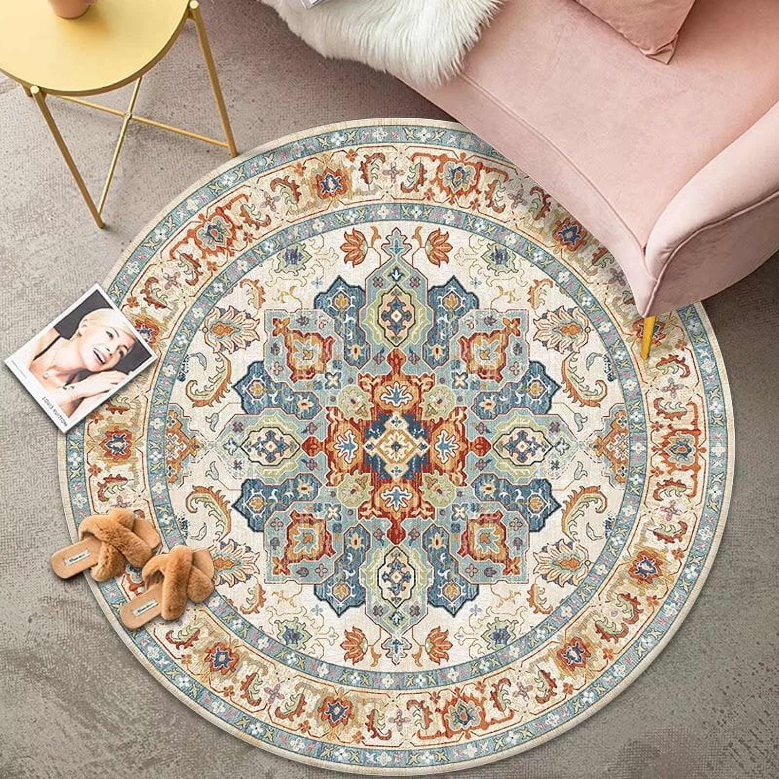 Modern Round Chair Mat Coffee Table Sofa Carpets for Living Room luxury ...