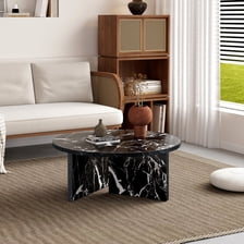 Mofit Home, Evander Sintered Stone Square Coffee Table, Black, 1pc ...