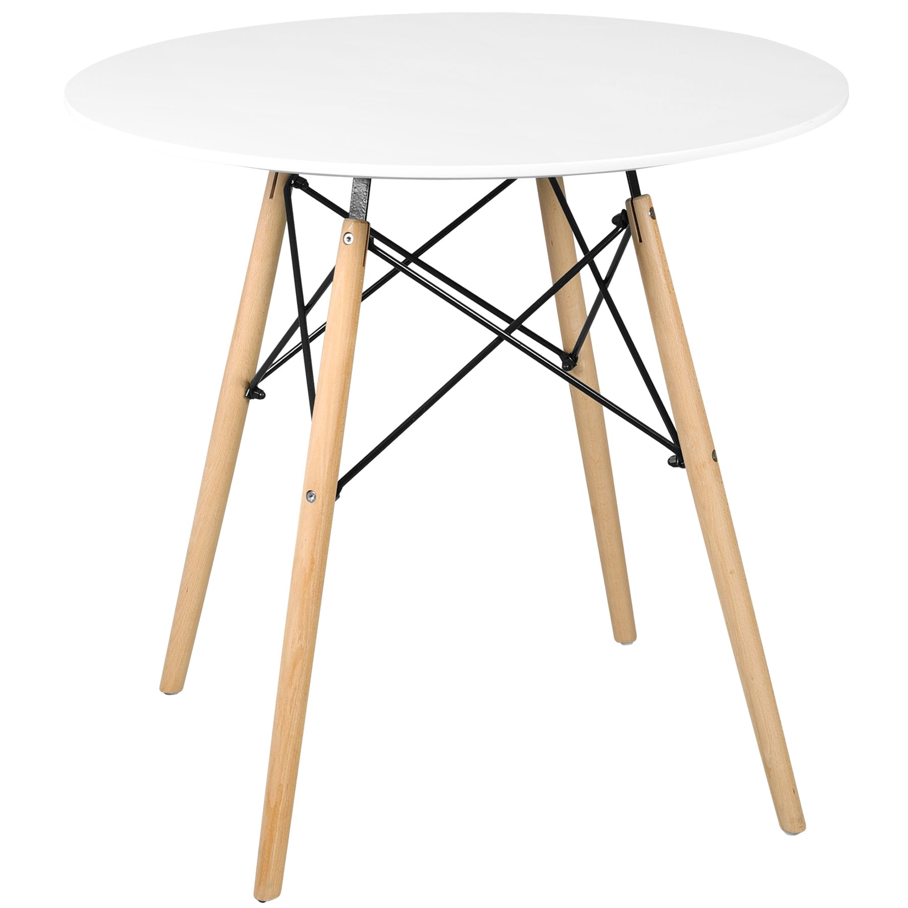 Modern Round Dining Table, Thickness MDF Top Dining Table, Small Dining ...