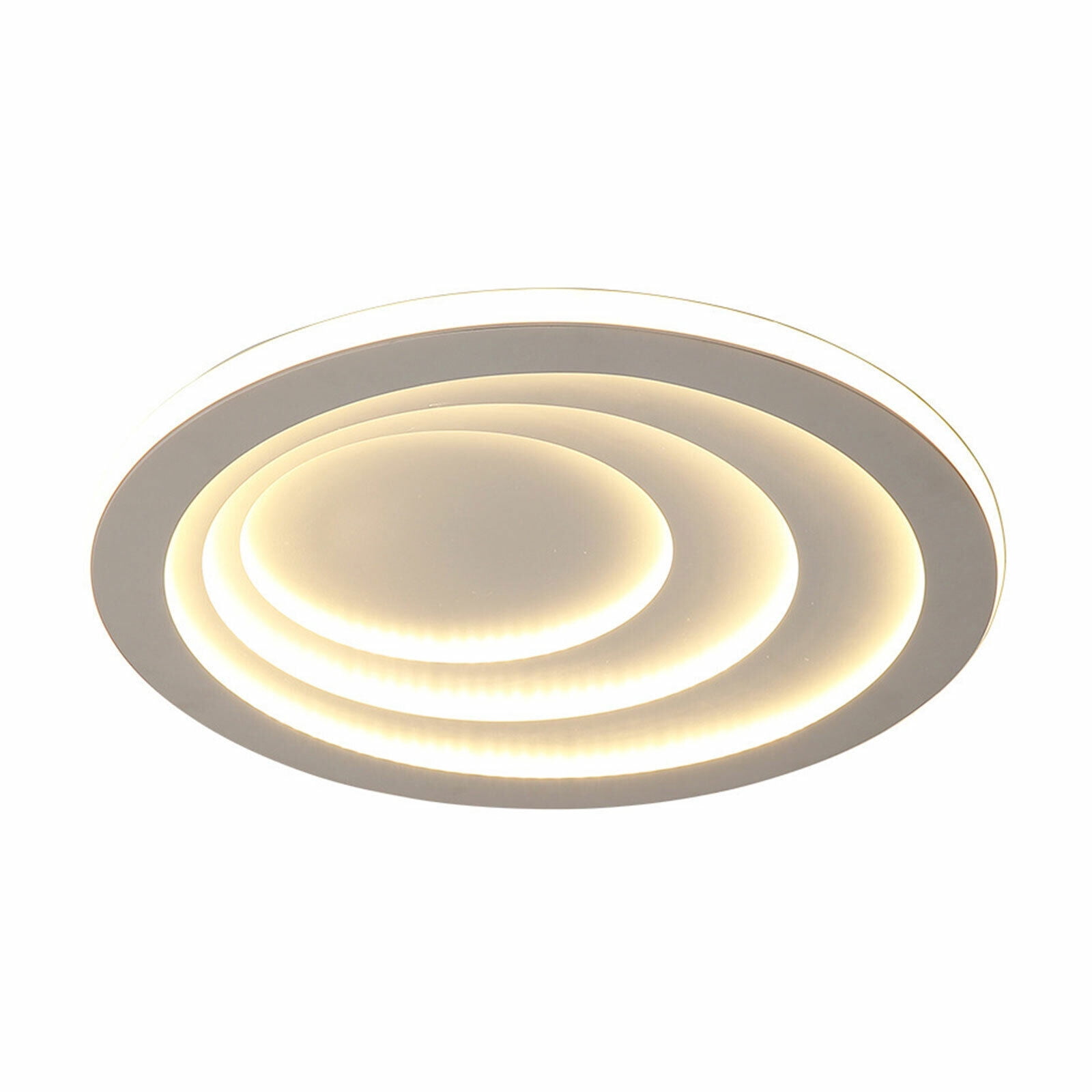 Modern Round Ring Chandelier Dimmable LED Ceiling Light Pendant Lamp ...