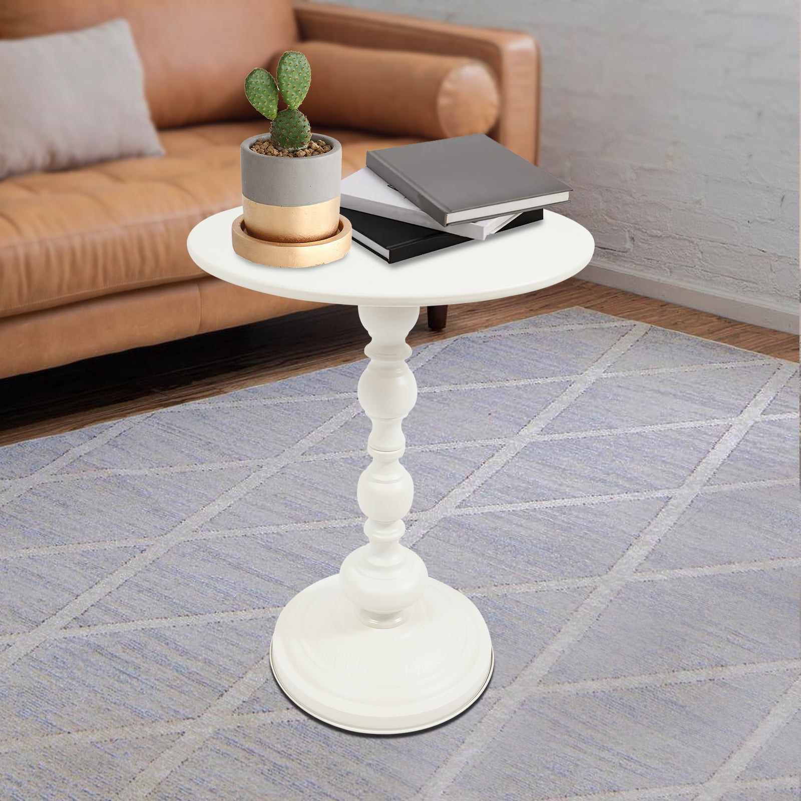 Modern Round Side Table, Home Small Coffee Table Retro Drink Table ...