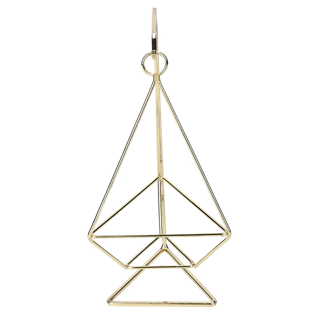 Modern Rustic Art Style Pyramid Shape Hanging Metal Air Plant Flower ...