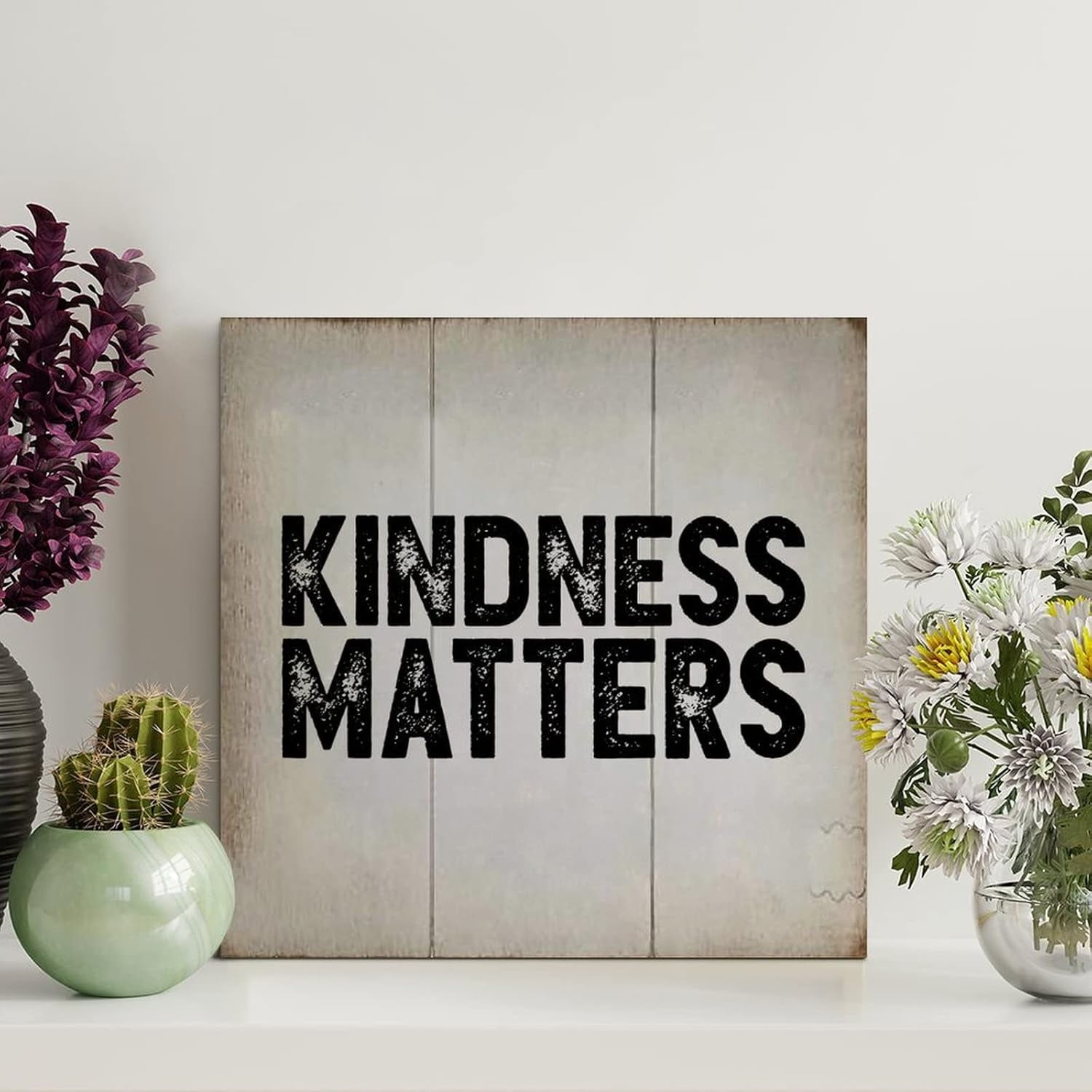 Modern Rustic Wooden Pallet Sign Kindness Matters Wall Sign With ...