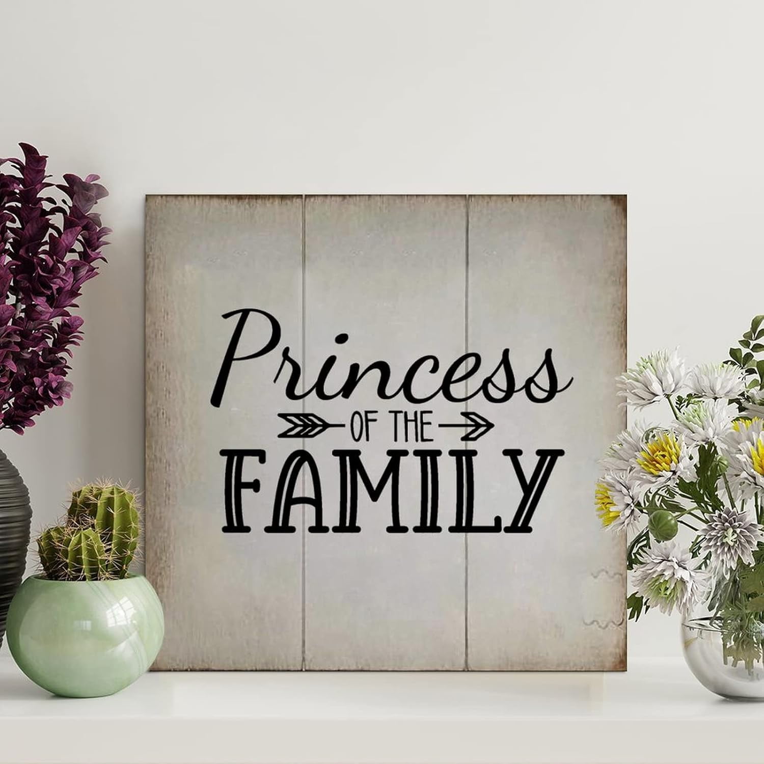 Modern Rustic Wooden Pallet Sign Princess Wood Signs With Inspirational ...