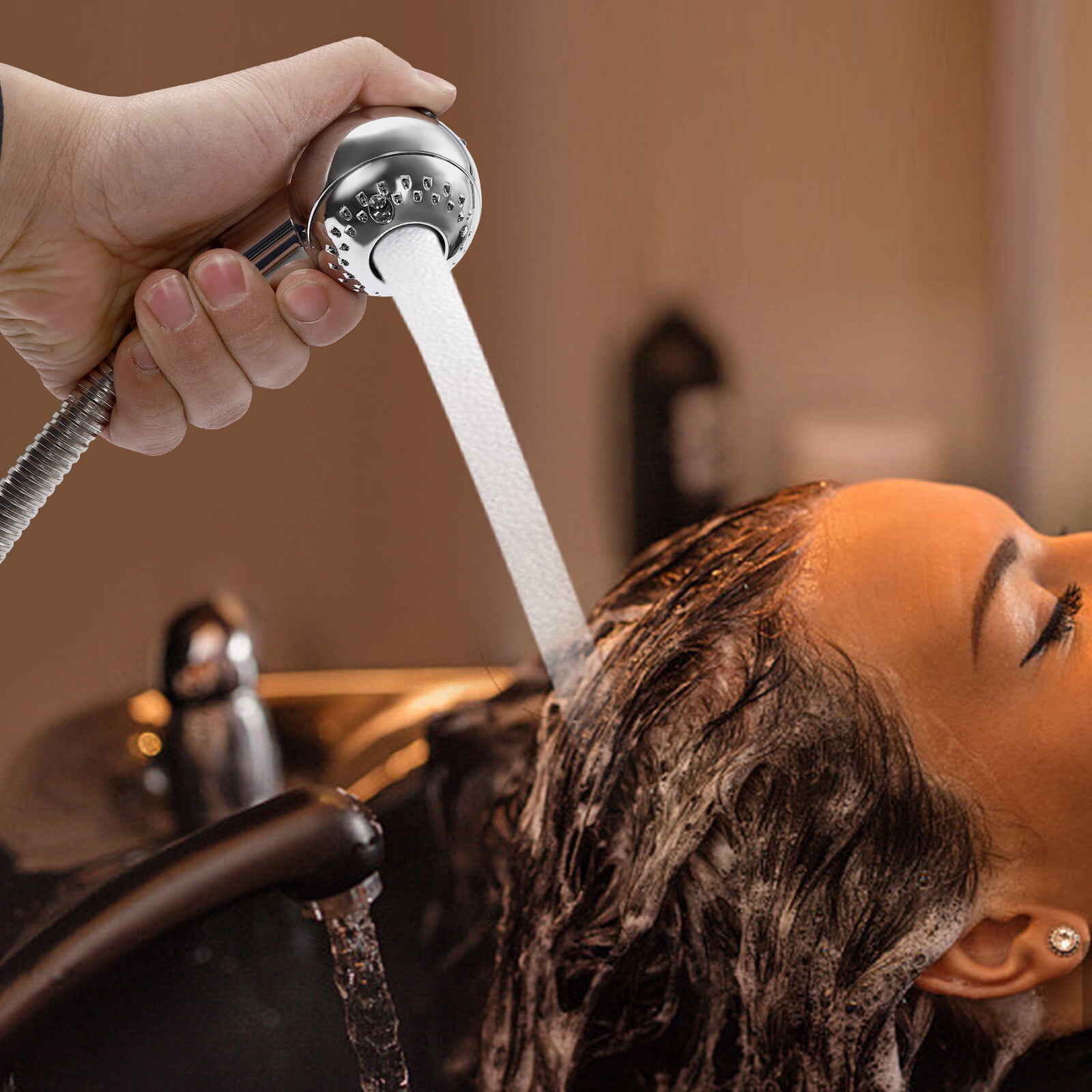 Modern Salon Shower Head Shampoo Faucet Tub Spray With 120cm Hose for ...
