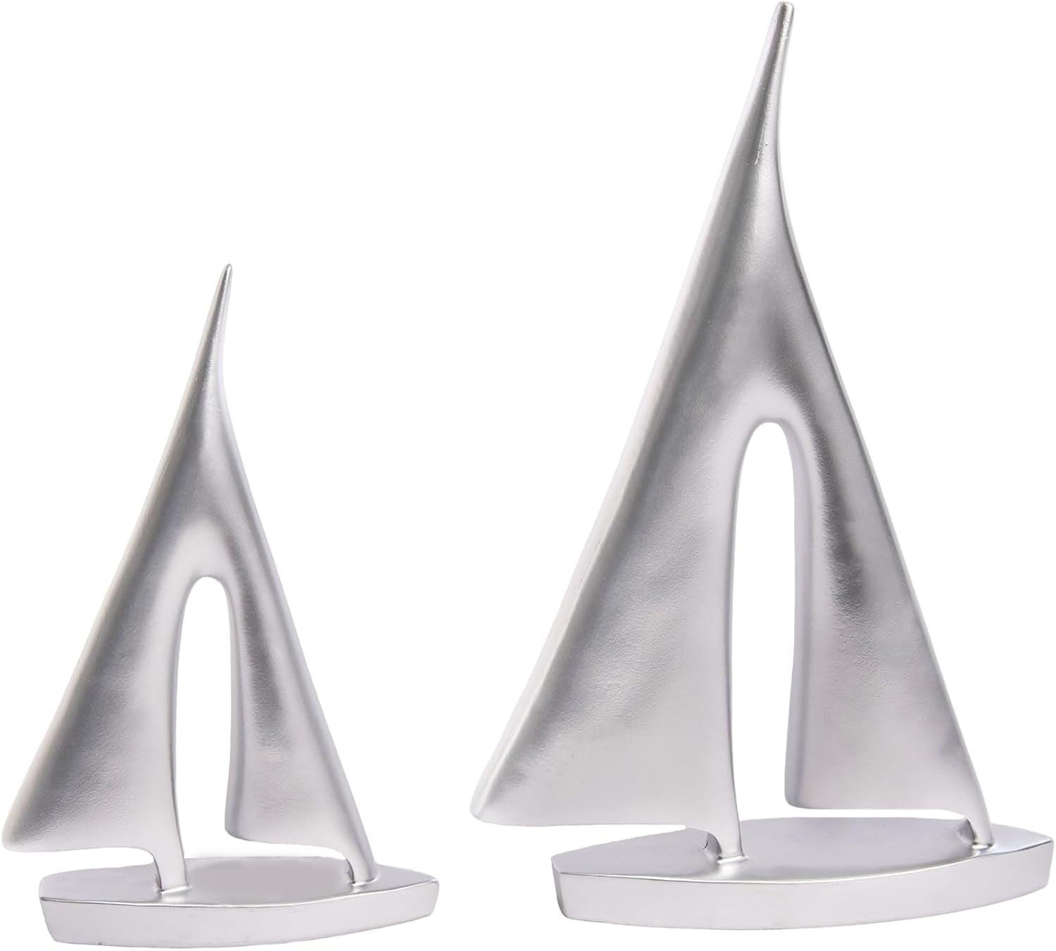 Modern Sculptures Home Decor Silver Sailboat Decor Ornament Boat ...