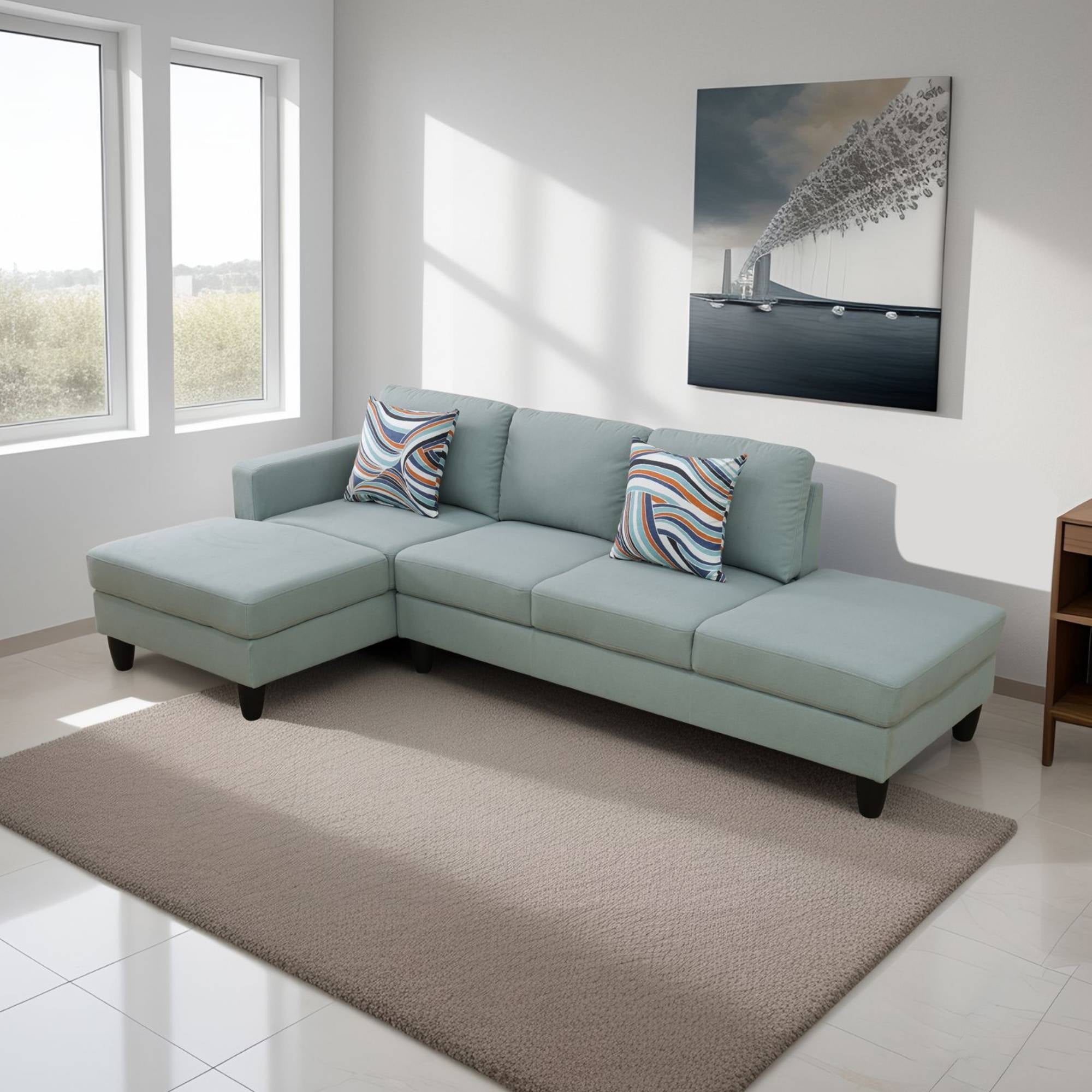 Modern Sectional Sofa Couch, L Shape Sofa Set with Chaise Modular Cloud ...