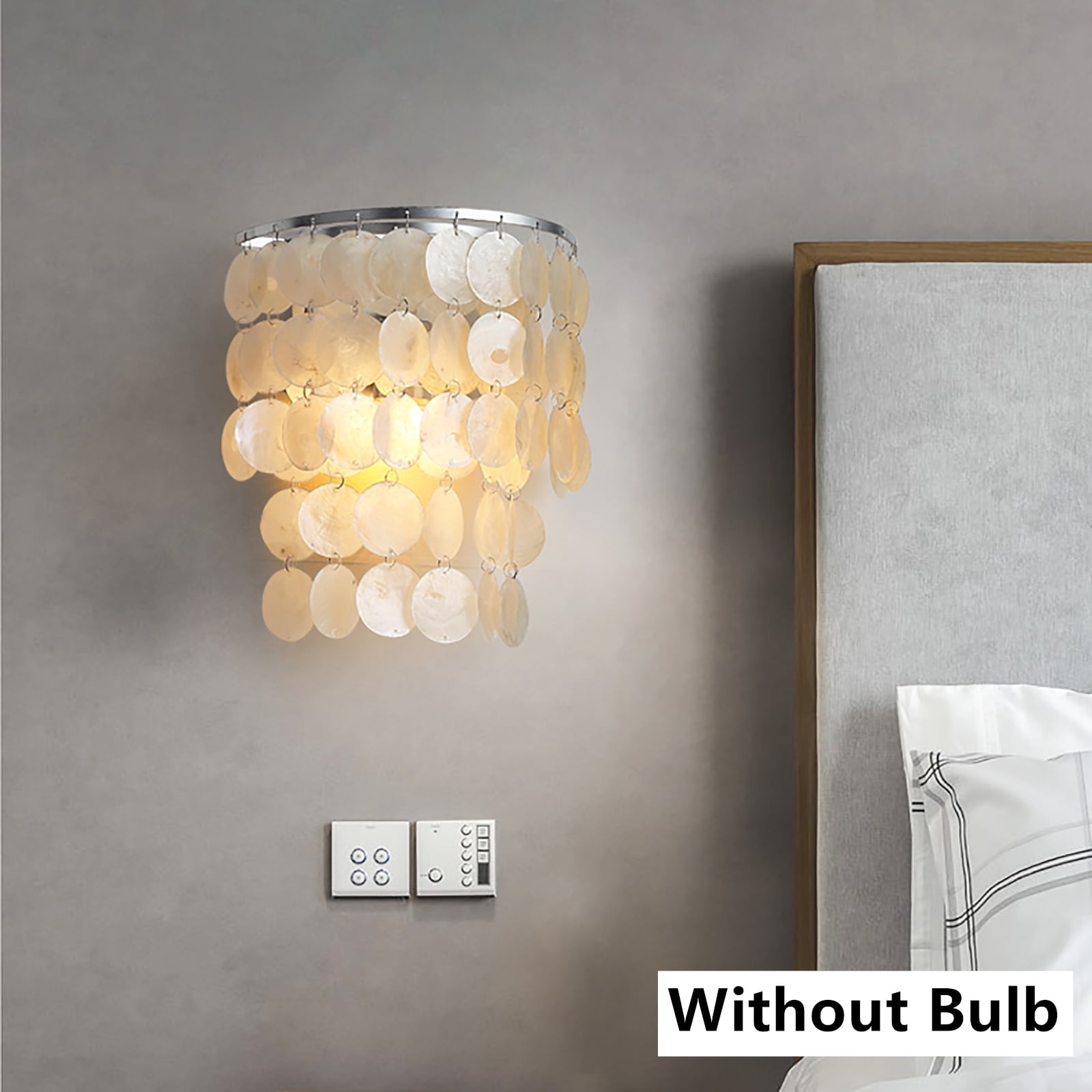 Modern Shell Wall Light Without Bulb Indoor Bedroom Wall Sconce ...